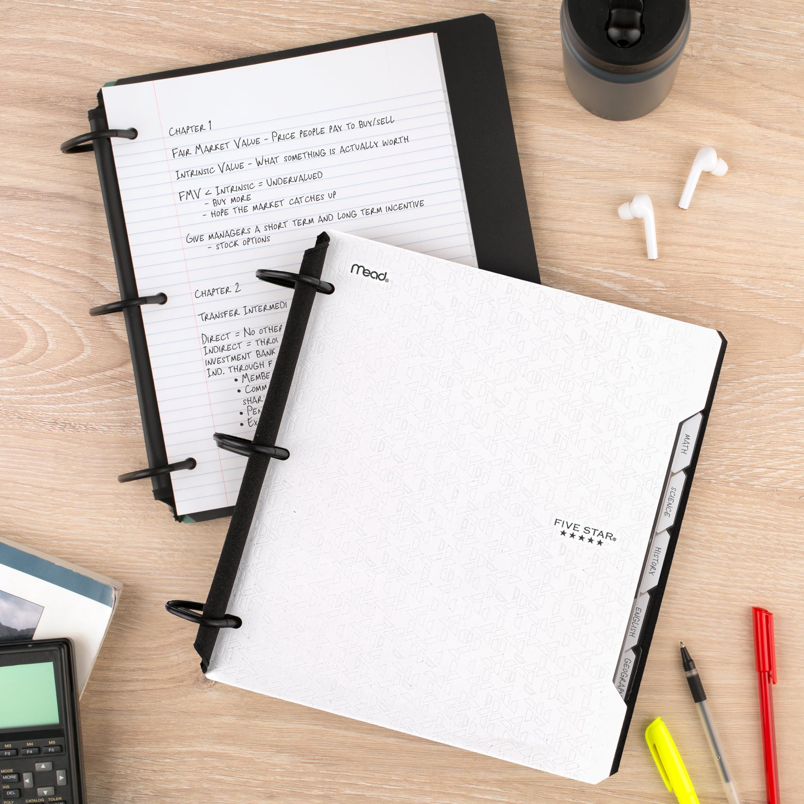 Snapklik.com : Five Star Flex Refillable Notebook + Study App, College ...