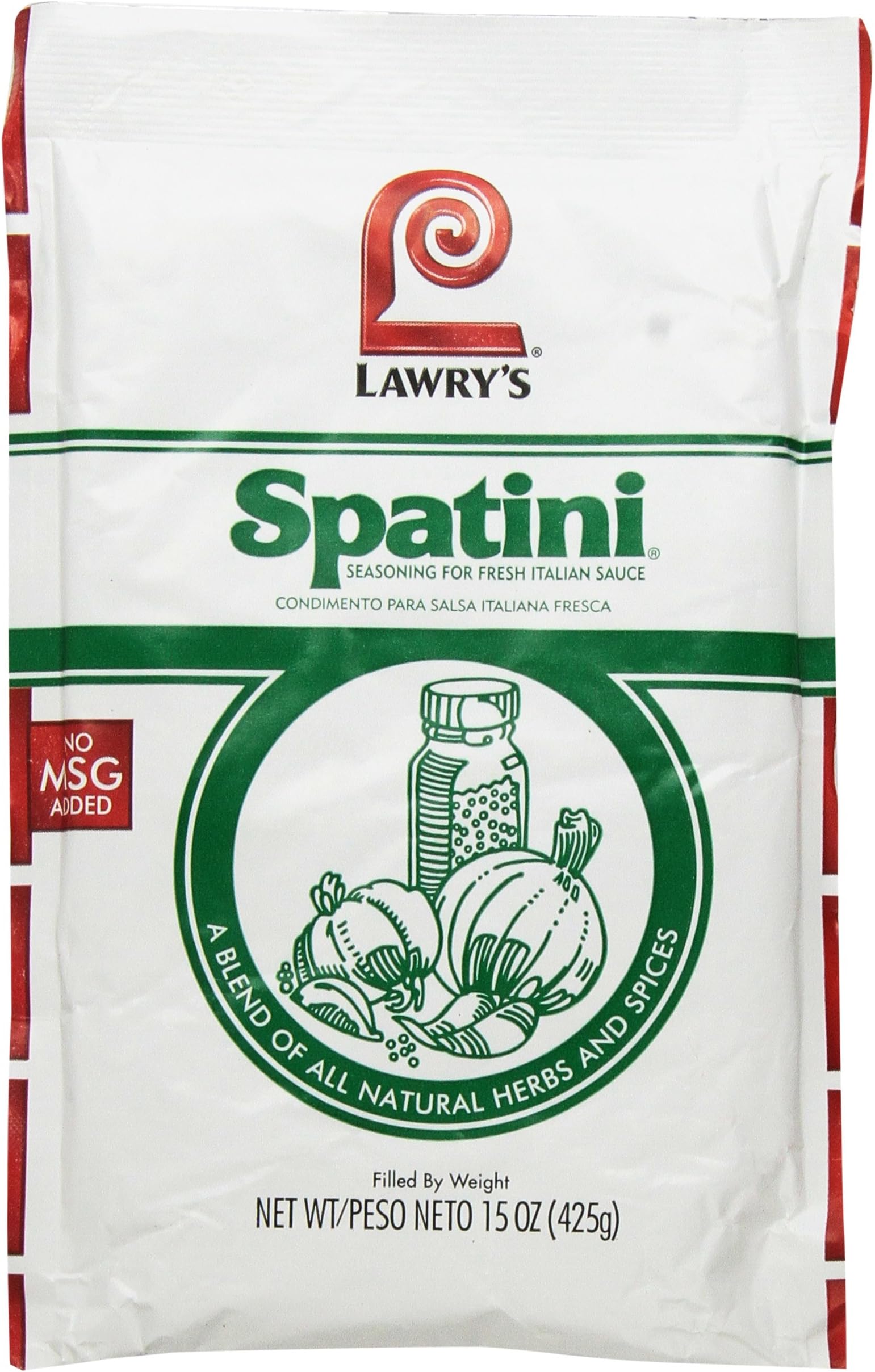 Amazon.com : Lawry's Spatini Spaghetti Sauce Seasoning Mix, 15 oz - One ...