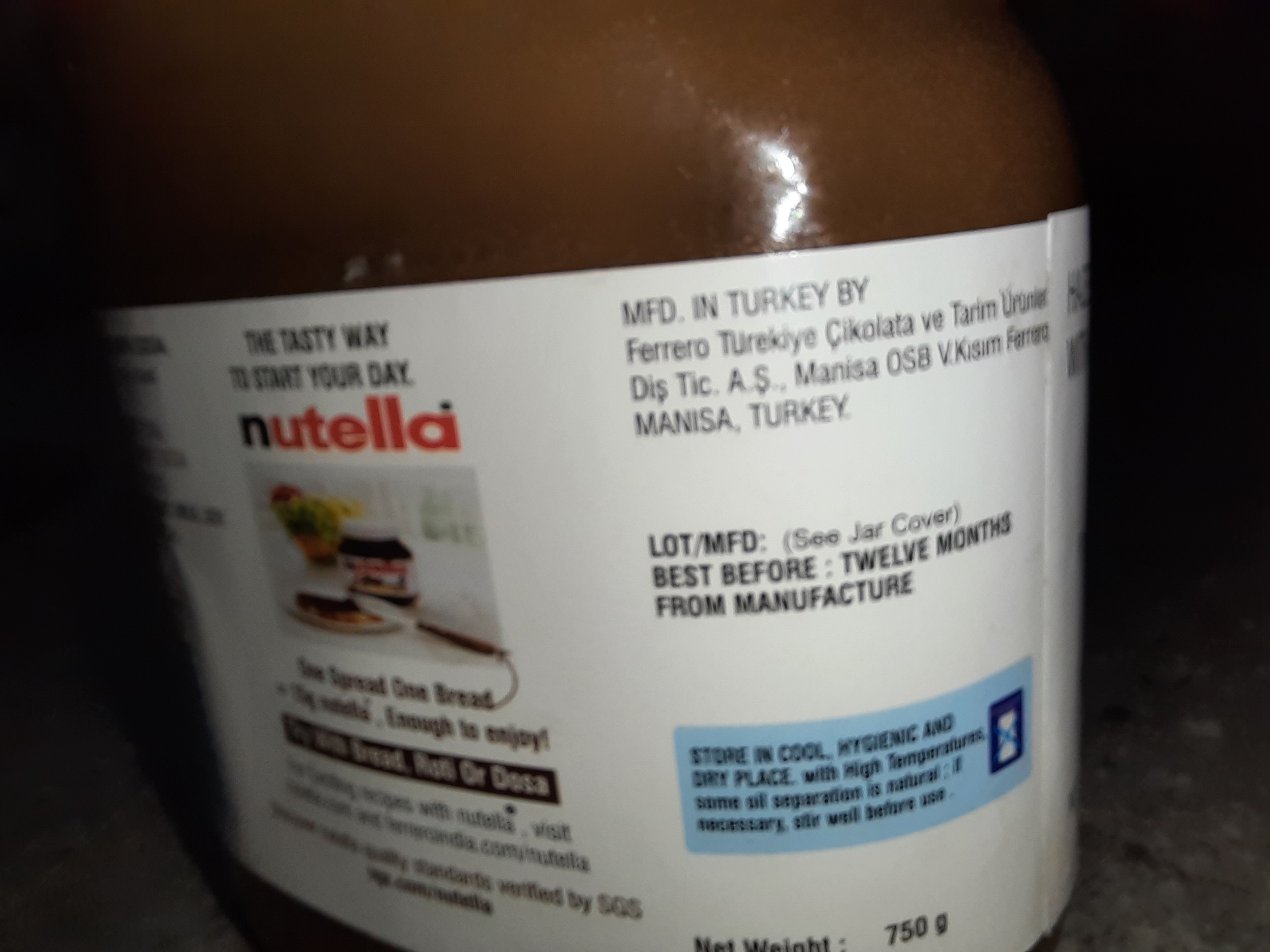 Nutella Hazelnut Spread with Cocoa, 750g Jar : Amazon.in: Grocery ...