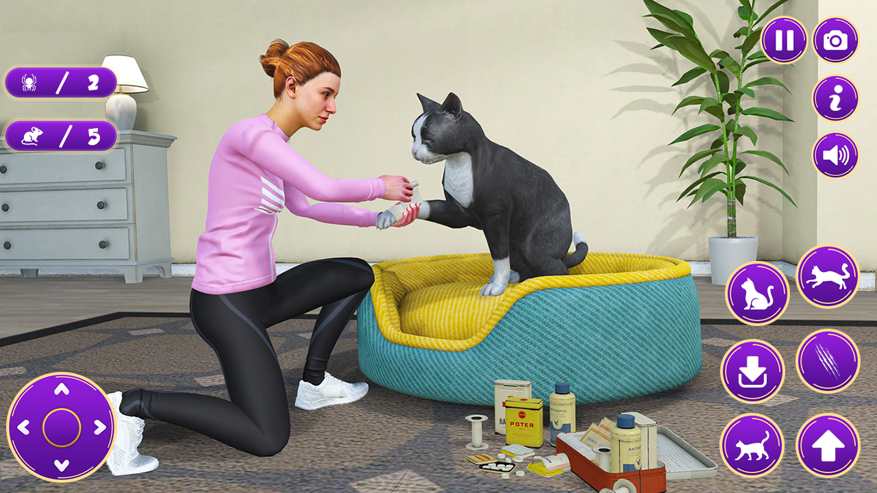 My Pregnant Cat and Cute Kitty: Pet Life Simulator Pregnant City Cat ...