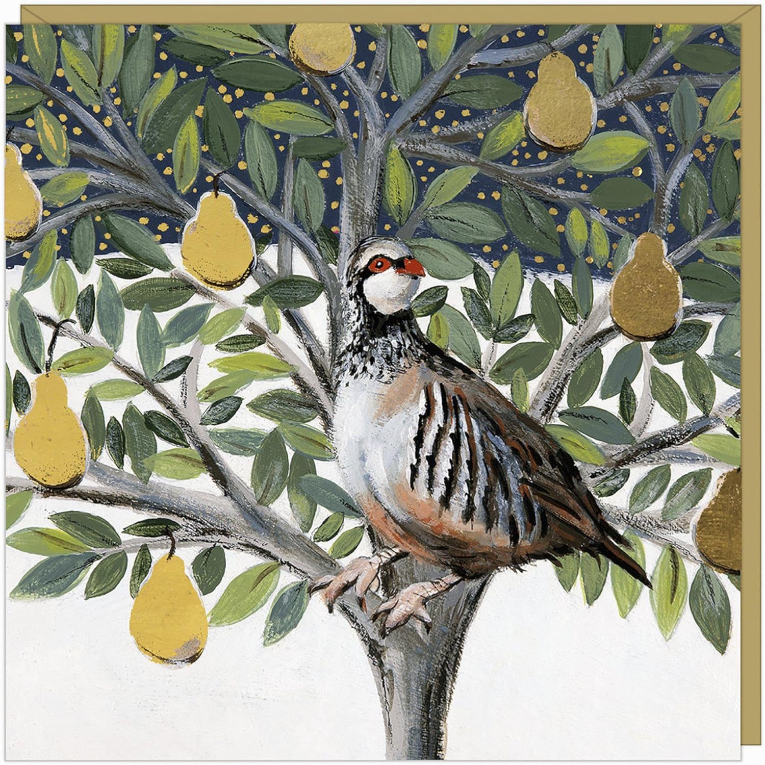 Charity Christmas Cards - Golden Partridge with Foil Details - Eco ...