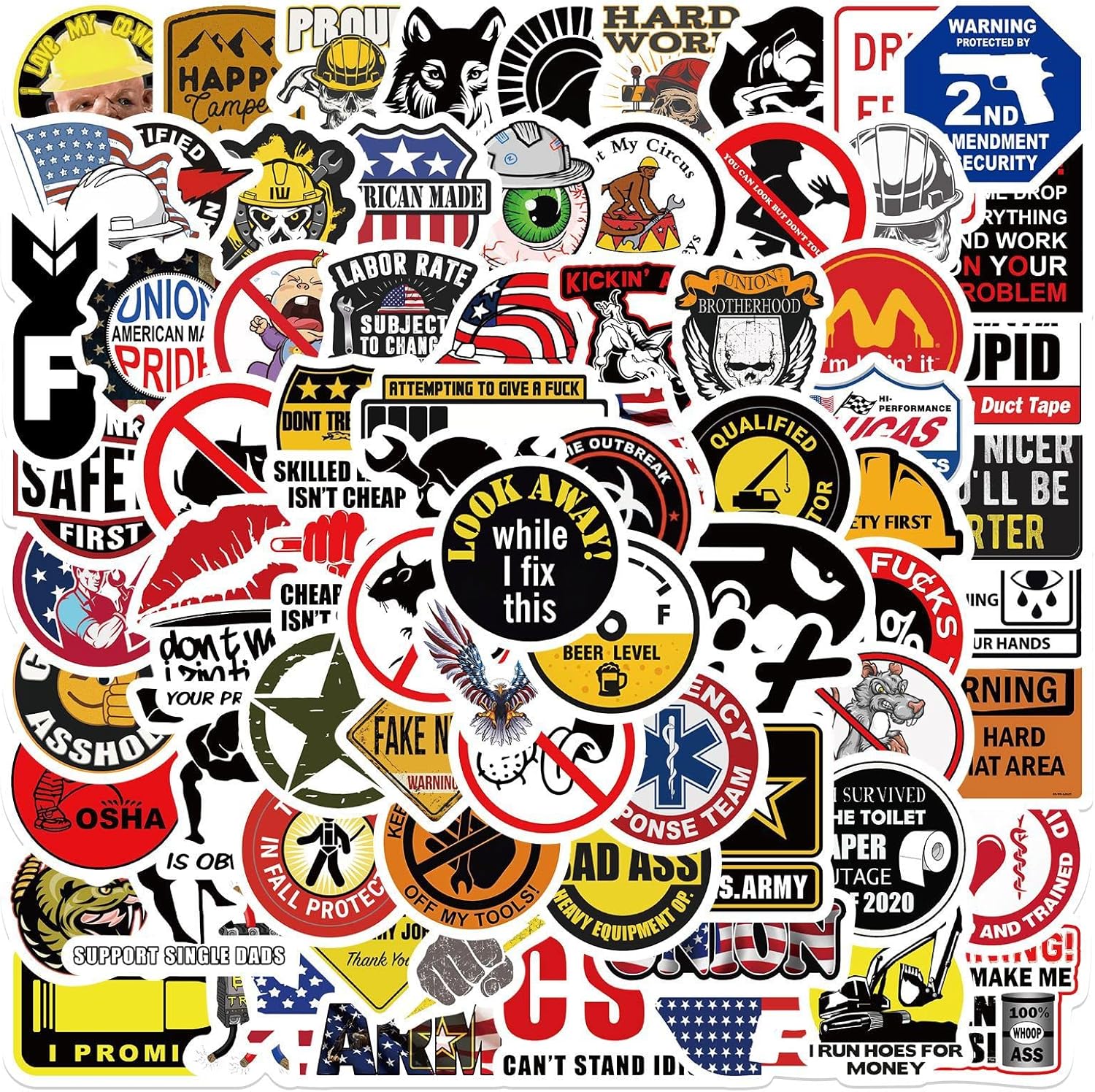 Durable Waterproof Hardhat Vinyl Stickers Set - 98 Philippines | Ubuy