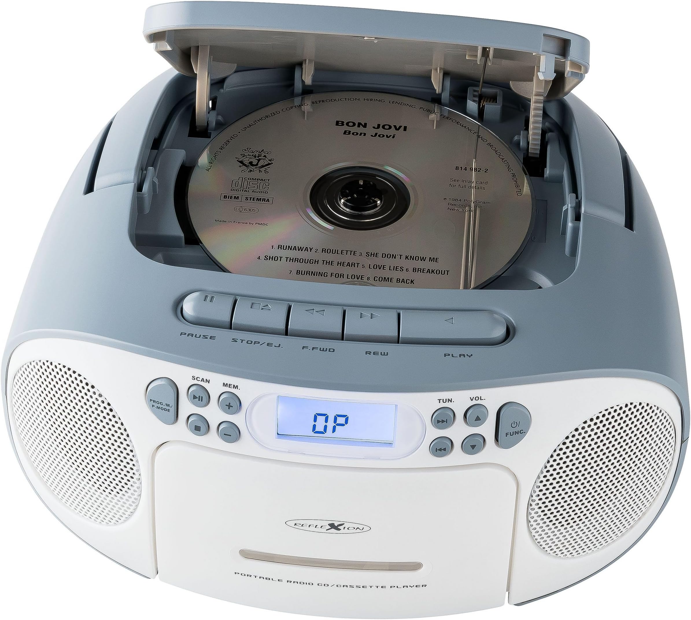 REFLEXION CD Player with Cassette and Radio for Mains and Battery ...