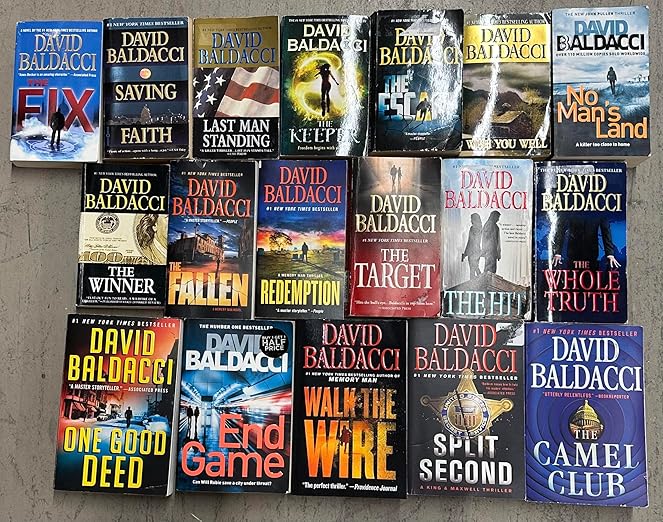 David Baldacci Paperback Thriller Collection 18 Book Set: David ...