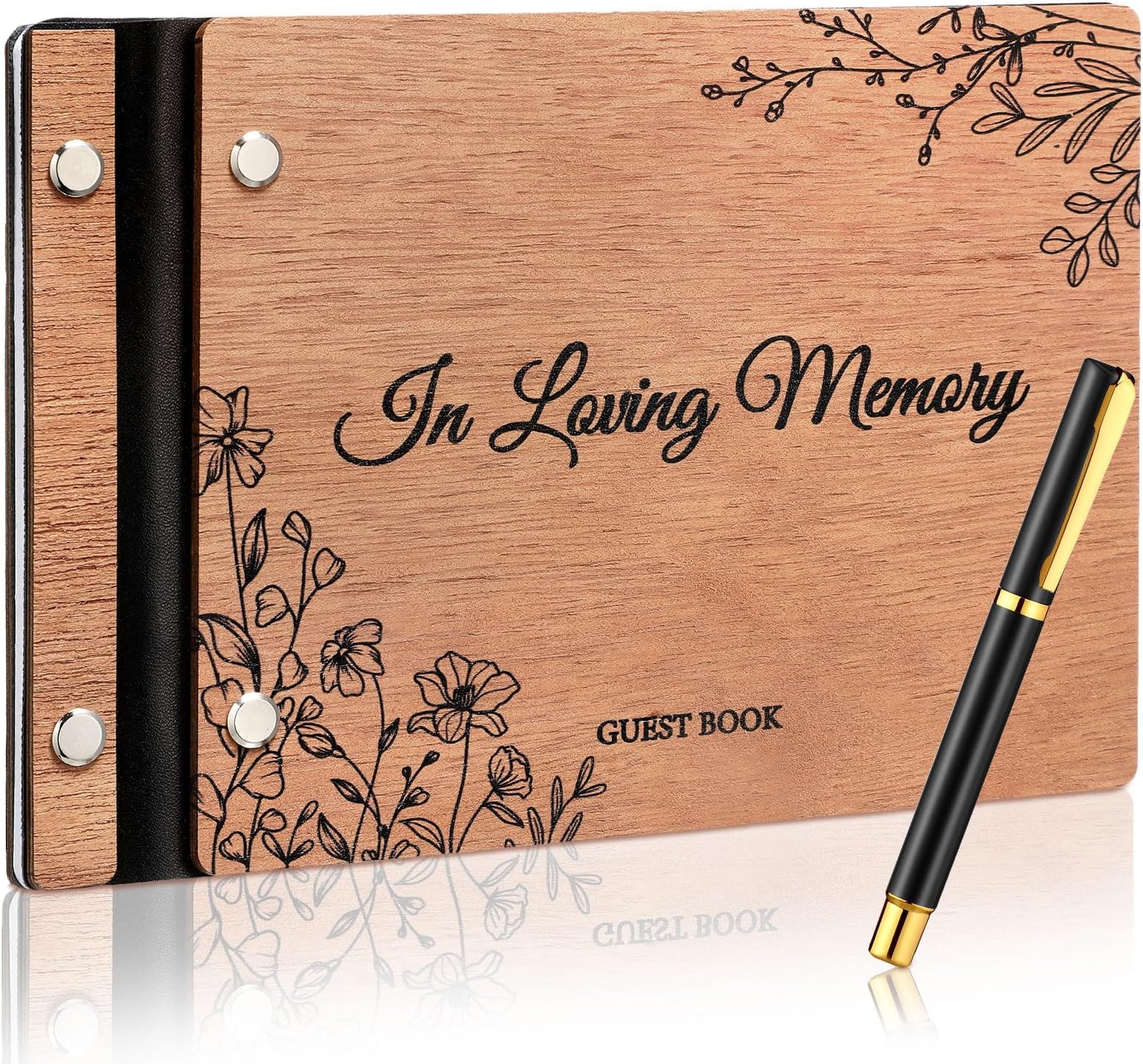 Amazon.com: Aspen Studio Funeral Guest Book for Memorial Service by ...