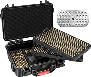 Amazon.com: Kinghardcase 600-700 Round 9mm Ammo Storage Case - Travel ...