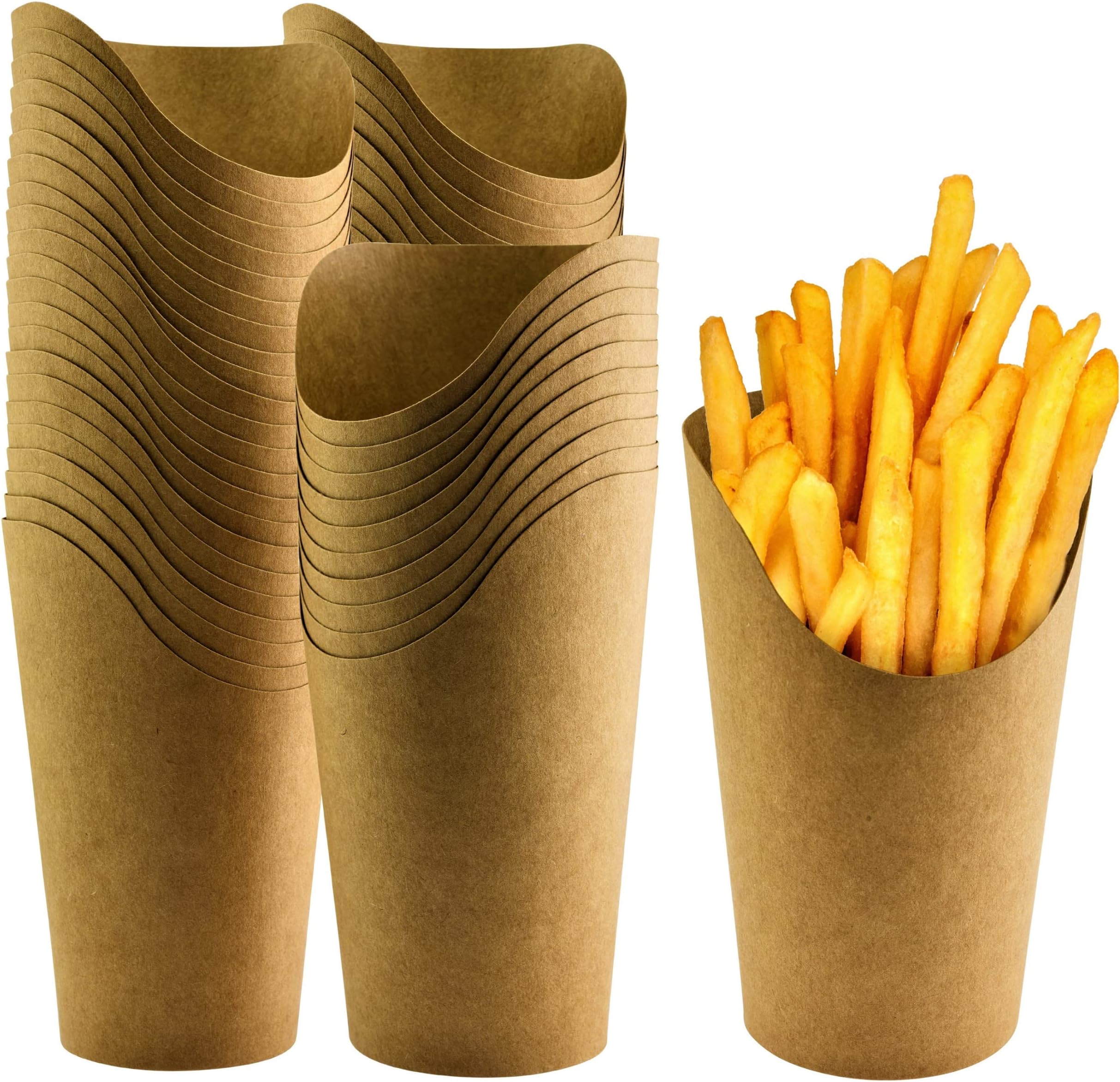Amazon.com: HOIGON 150 PCS 16oz French Fry Cups, Disposable French ...