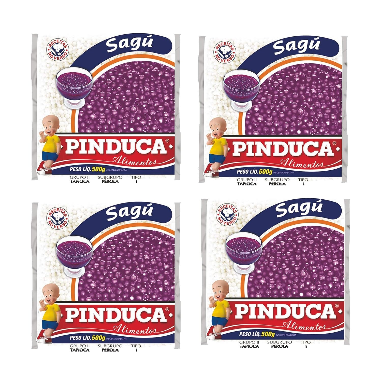 Amazon.com : Pinduca - Sagu - Tapioca in Pearl - 17.64 Oz (PACK OF 4 ...