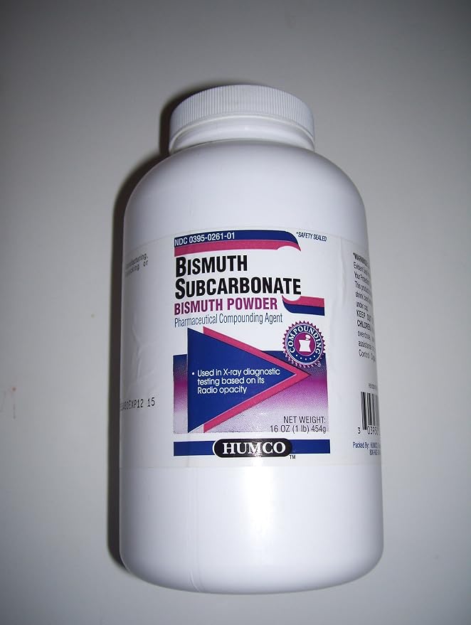 Amazon.com: Bismuth Subcarbonate Bismuth Powder 16 oz, 454g ...
