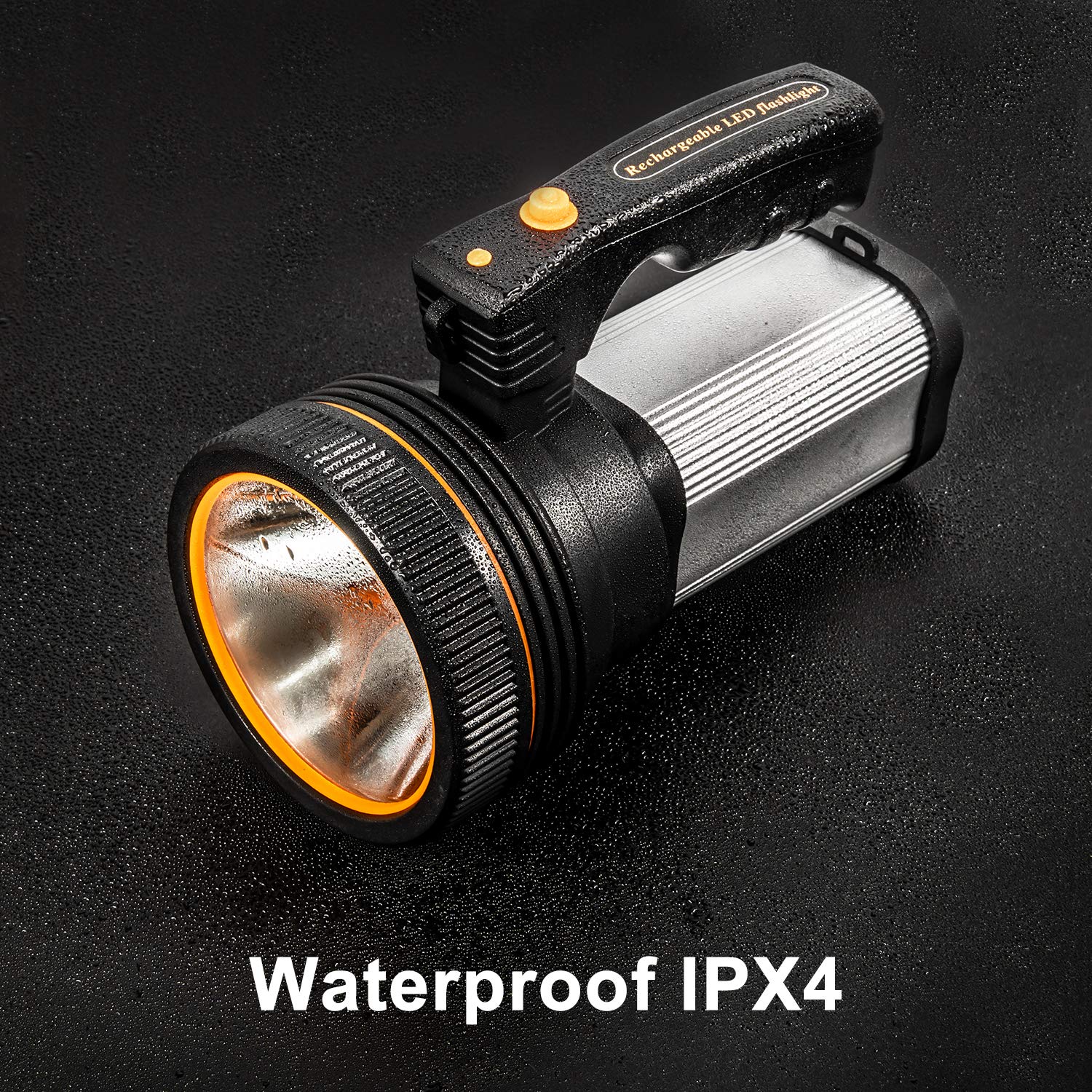 Buy Super Bright Rechargeable Flashlight Handheld LED Boat Spotlight ...