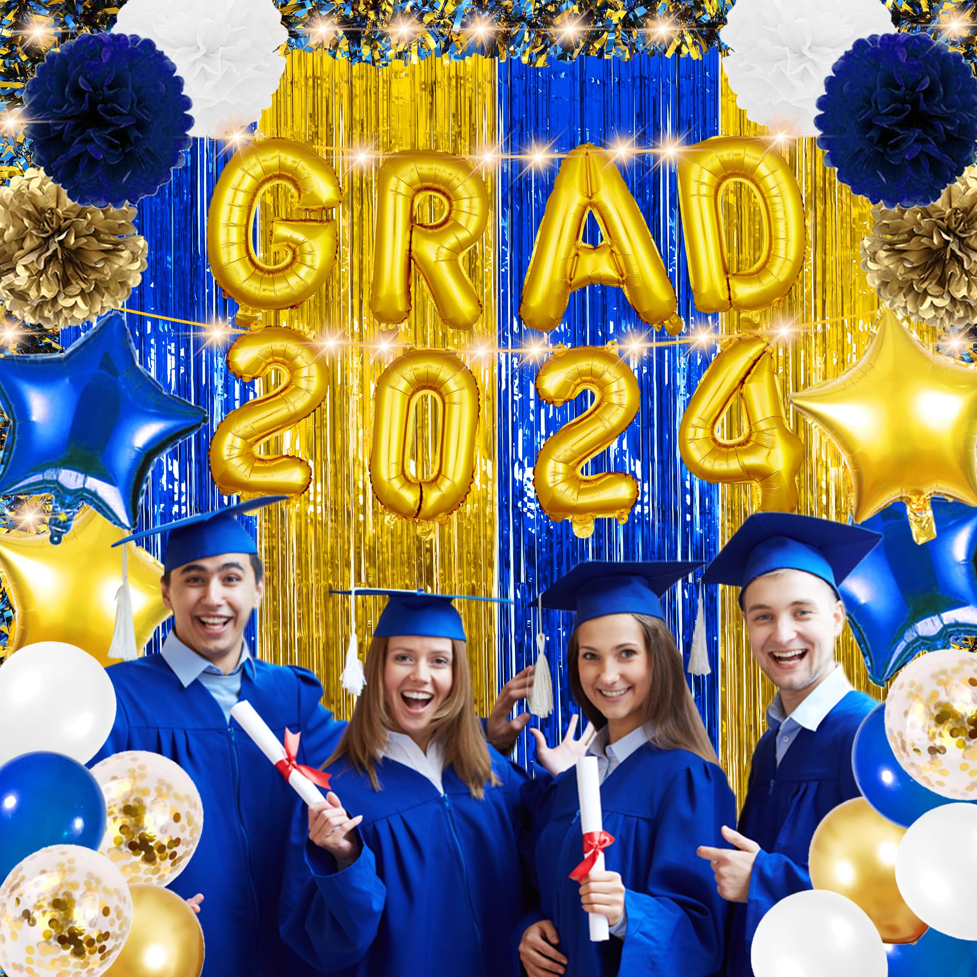 Yellow And Blue Graduation Decorations Pin On Graduation Party