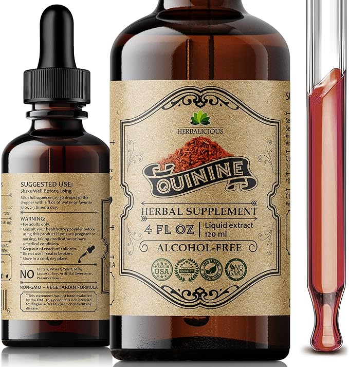 Amazon.com: Quinine Liquid Extract 4oz - Cinchona Officinalis Bark ...