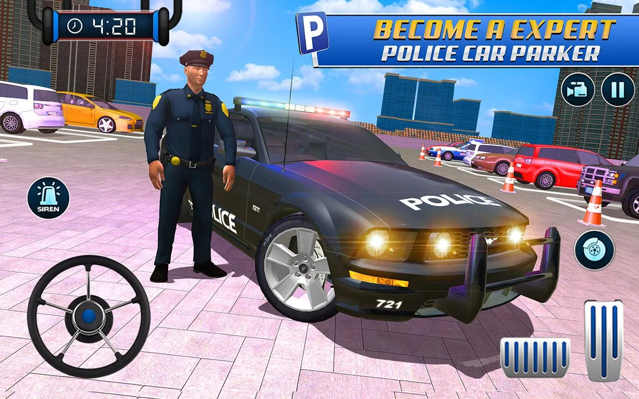 Police Car Parking Game: Police Car Driving Simulator - Patrol Officer ...