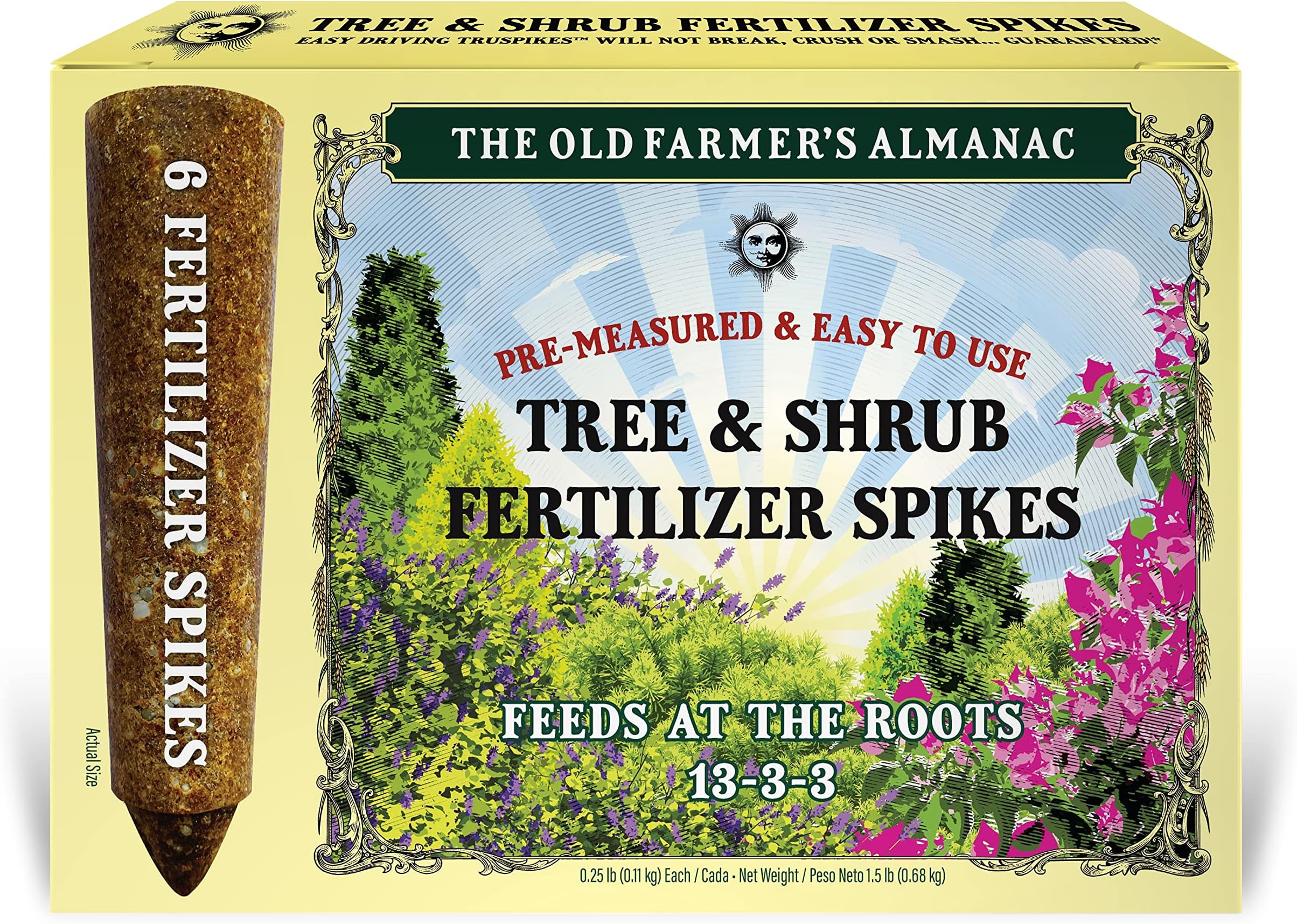 Amazon.com: Jobe's 01661 Evergreen Fertilizer Spikes, 15, Brown - 1 ...