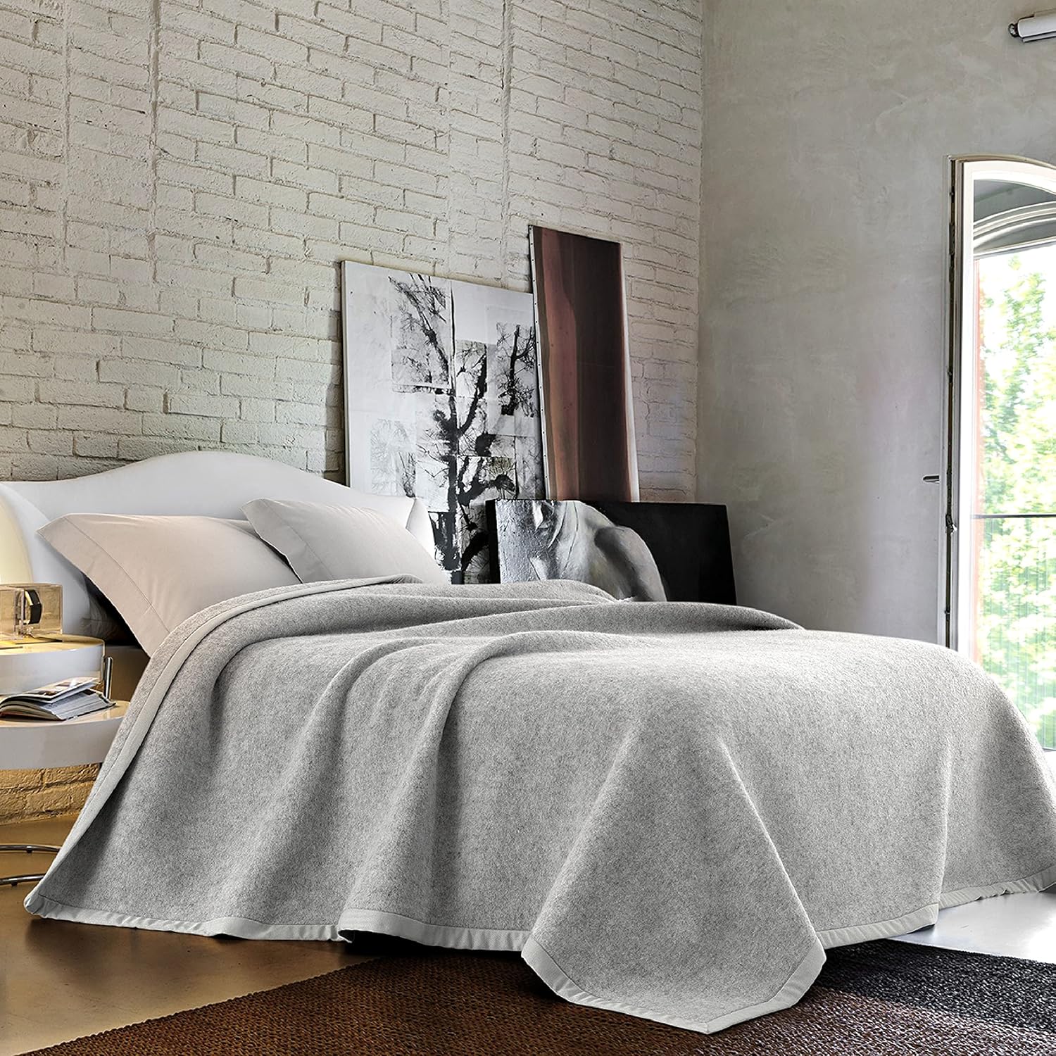 Dorian Home, Coperta Matrimoniale 210 x 250, Realizzata con 100% Lana d ...