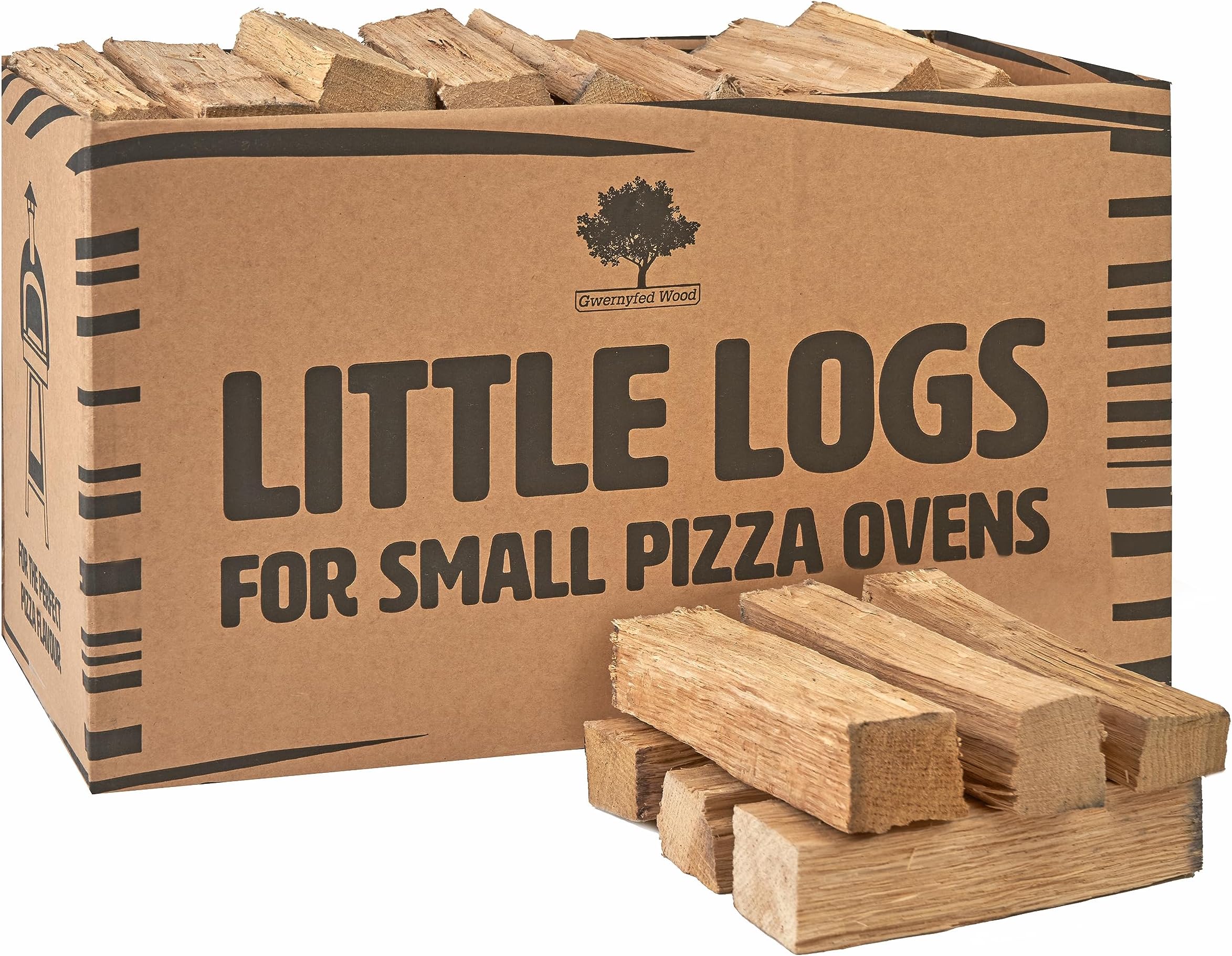 Kiln Dried Oak Small Logs/Pizza Oven Logs. Premium Quality Hardwood ...