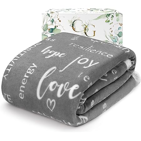 Amazon.com: Healing Blanket with Inspirational Message of Love Hope ...