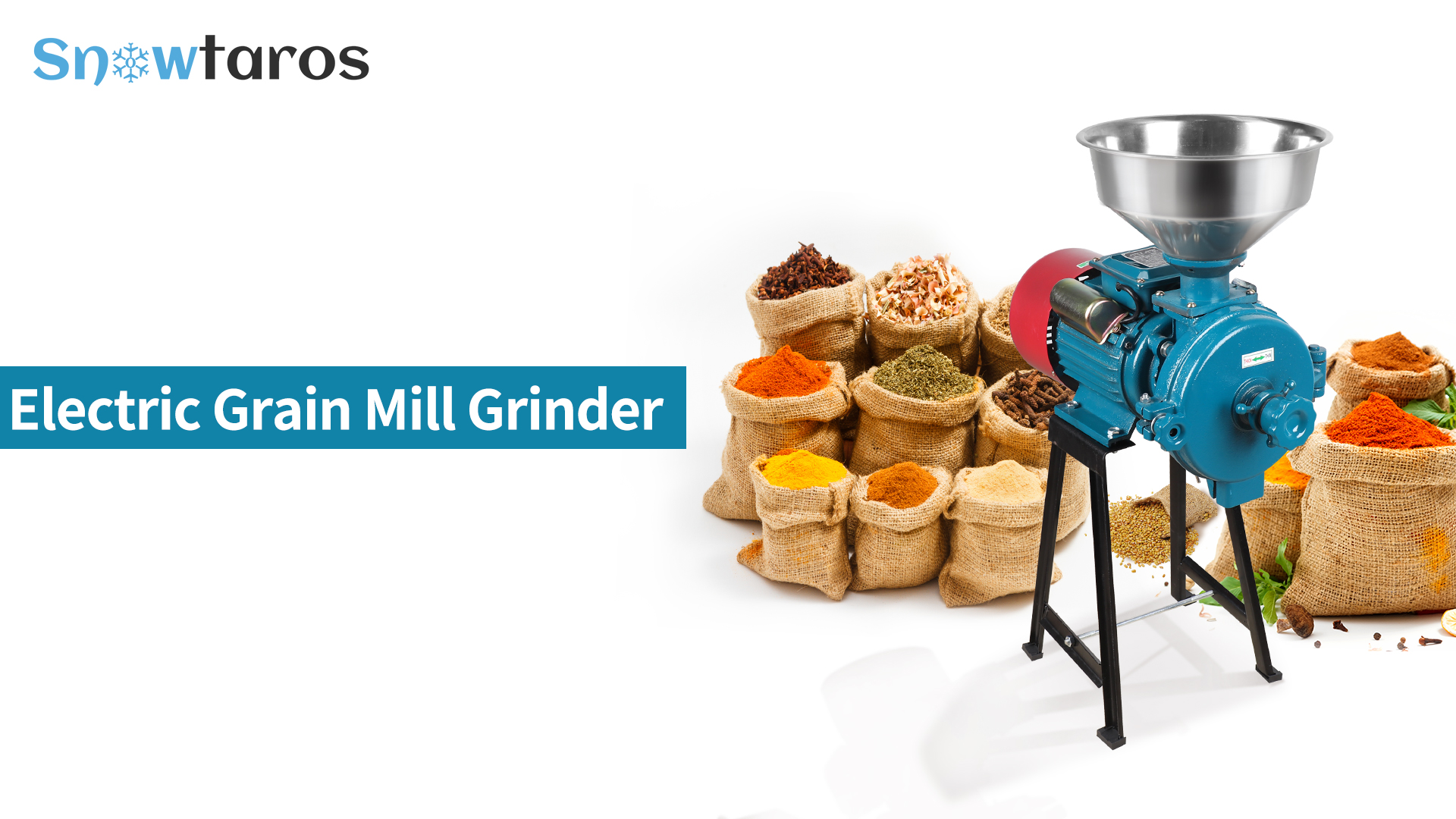 Watch Snowtaros 3000W Electric Grain Mill Grinder - Installation on ...