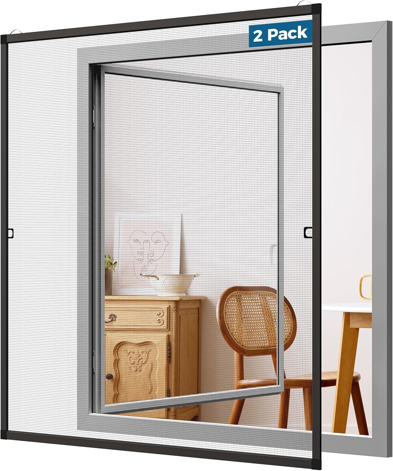 Augblinds 2 Sets Window Screen Frame Kit, 5/16 in x 3/5 in x 46 Inch ...