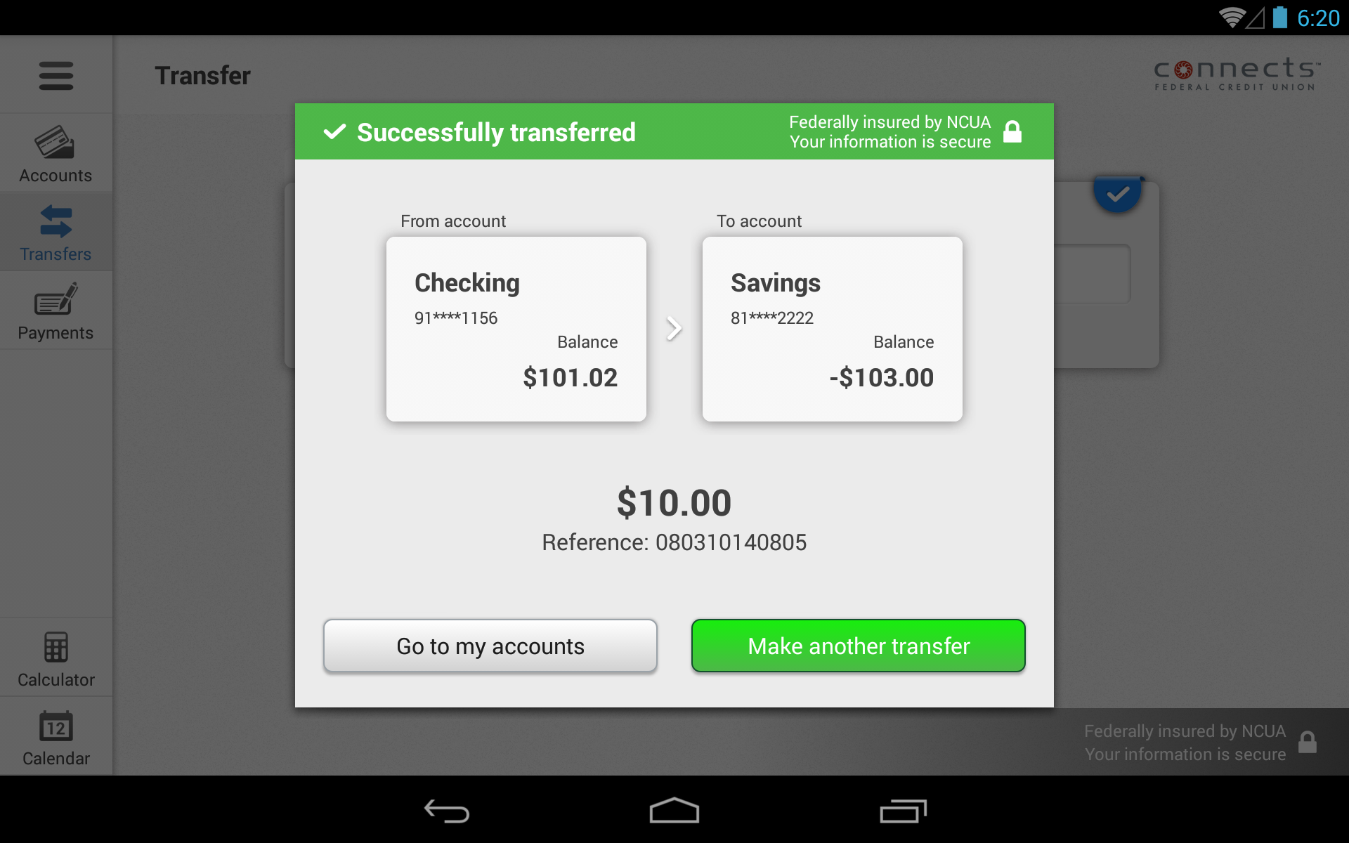 Connects FCU Tablet Banking - App on Amazon Appstore