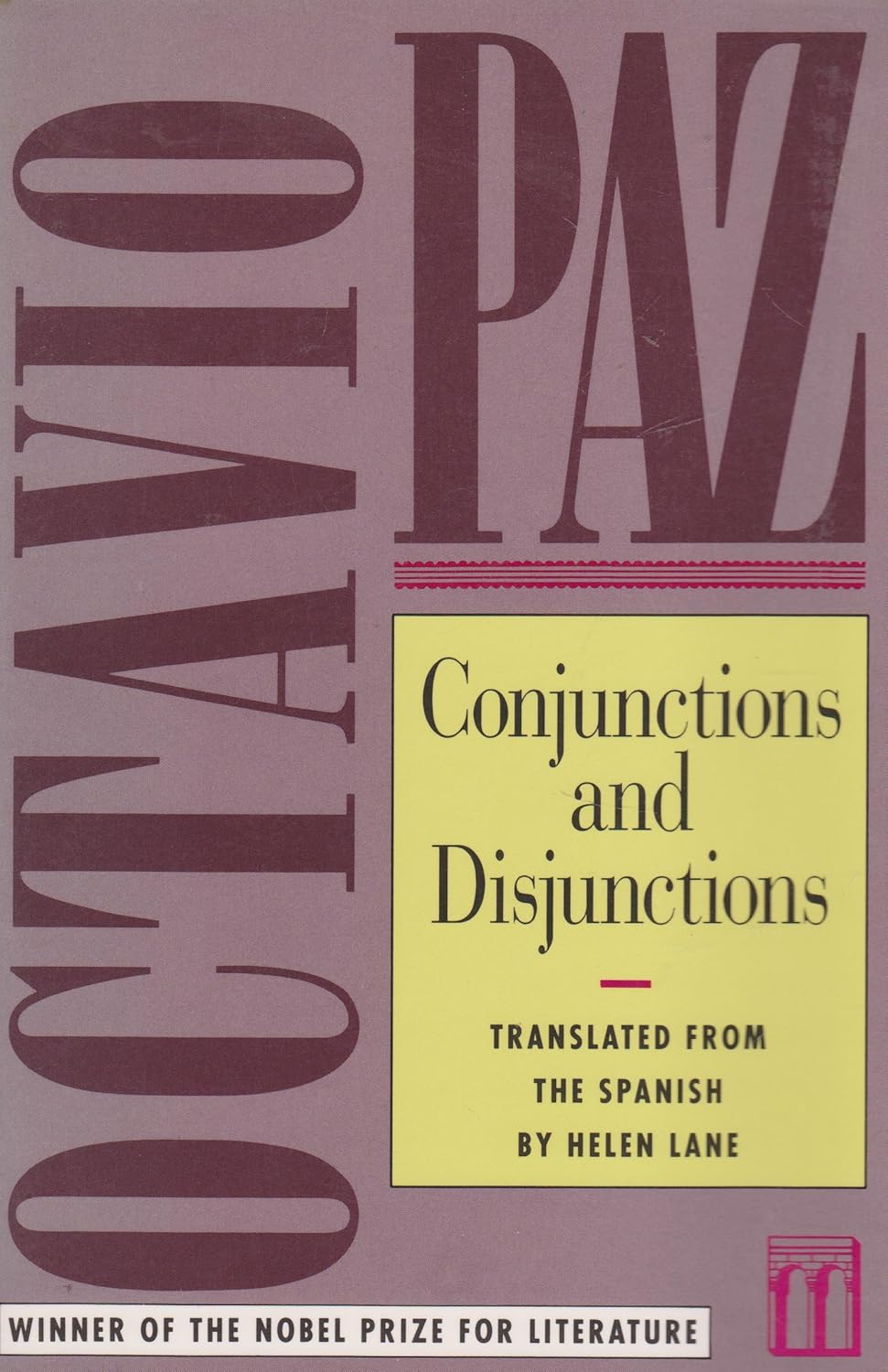 Conjunctions and Disjunctions: Octavio Paz, Helen Lane: 9781559701372 ...