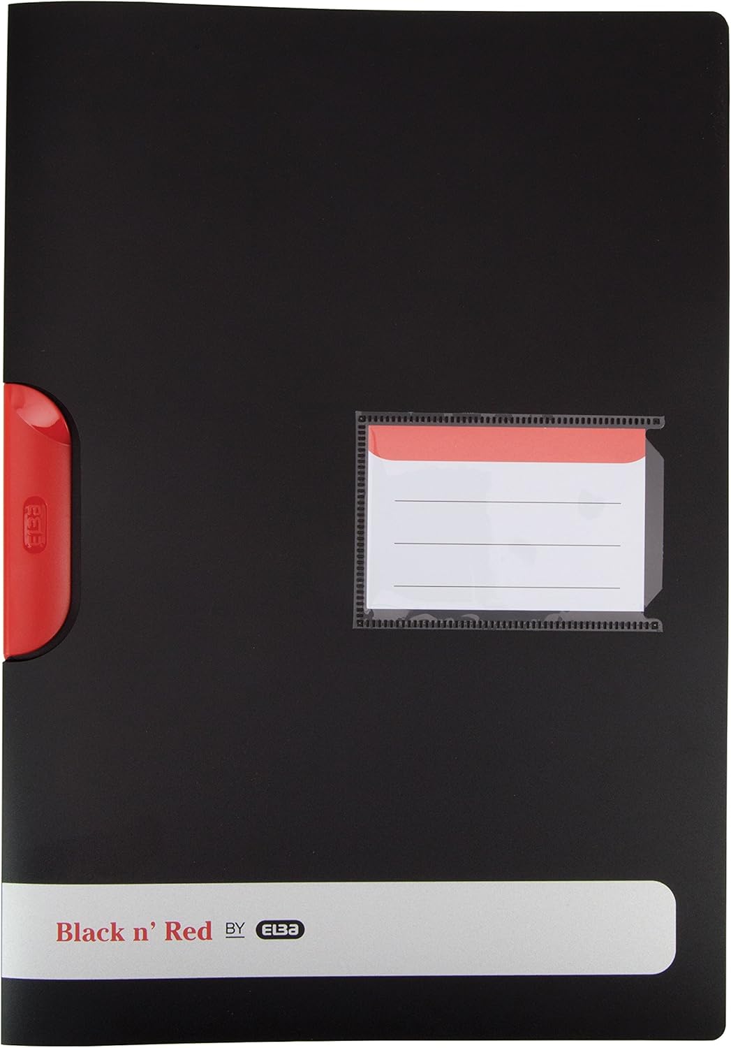 Black n' Red by Elba A4 Clip File, Opaque Black, Pack of 5, 400063613 ...