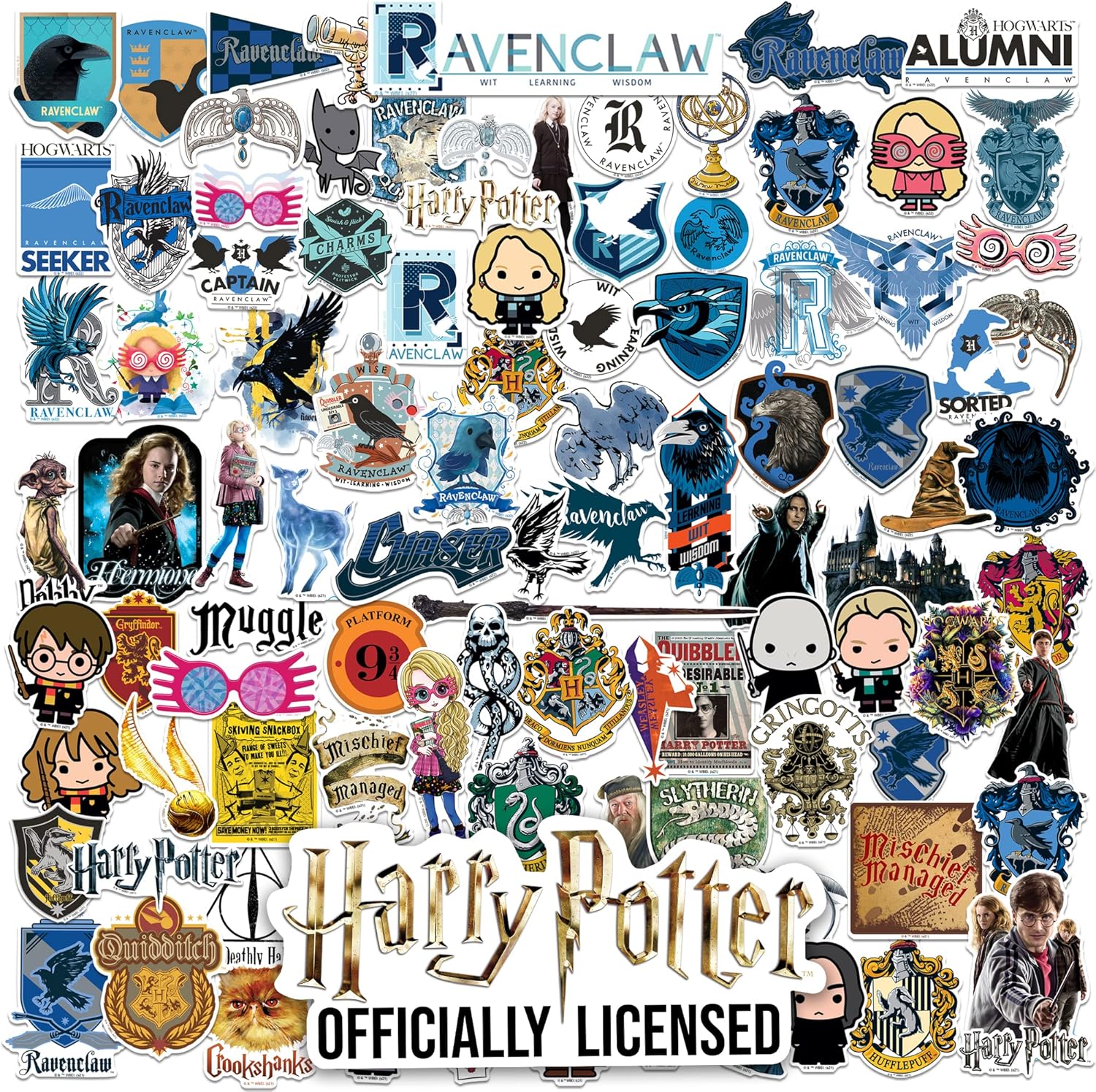 Amazon.com: Harry Potter/Ravenclaw Theme Pack Miscellaneous 100 Ct ...