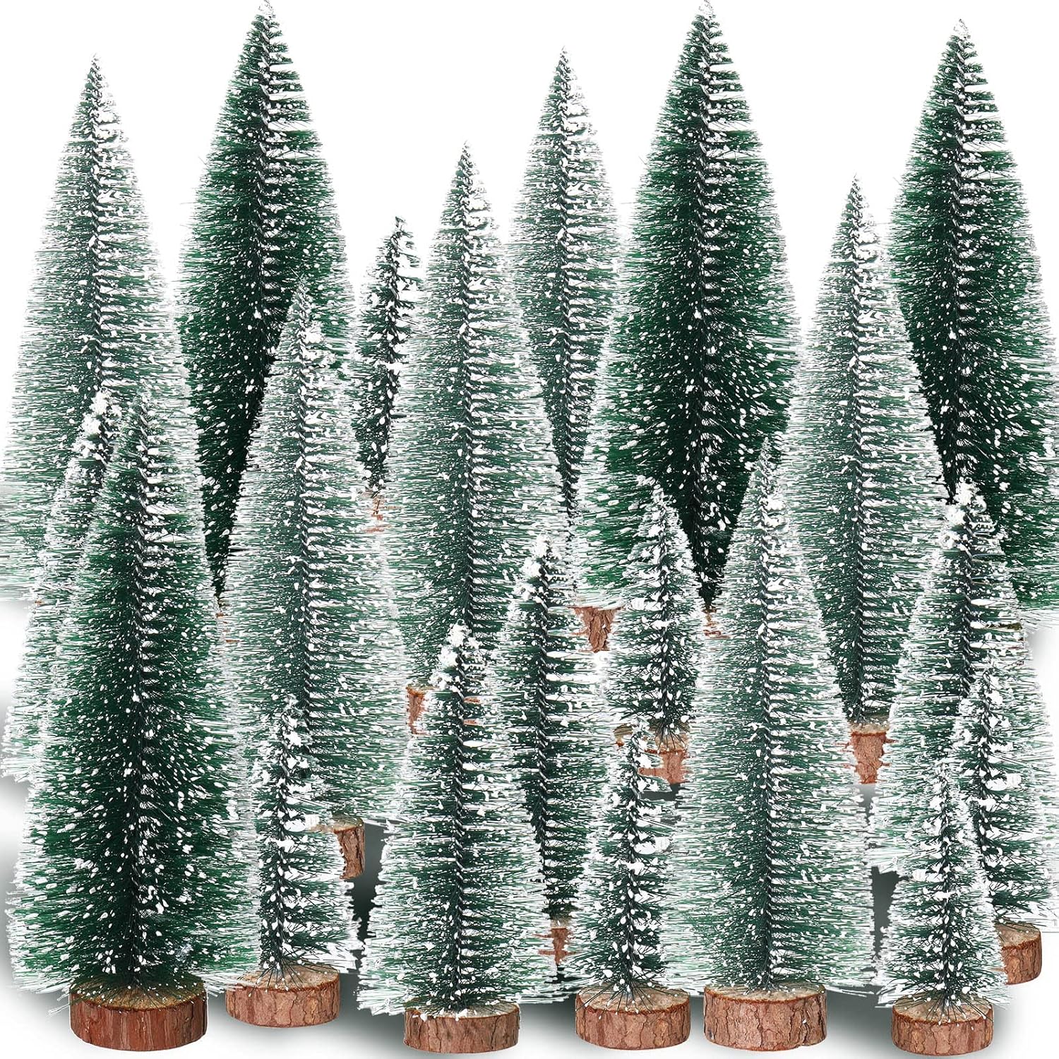 Amazon.com: 20 Pcs Artificial Mini Christmas Tree 12/10/8/6/4 Inch 5 ...