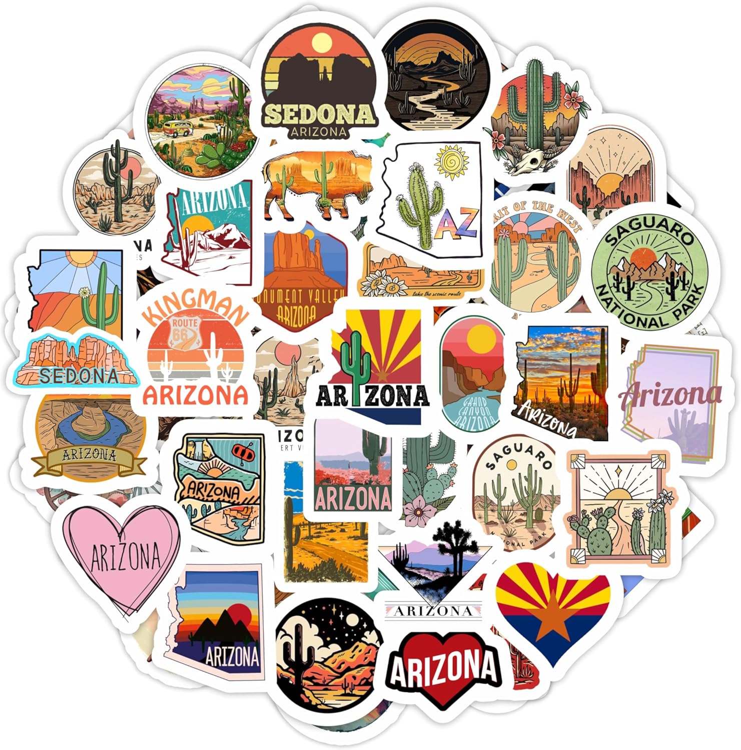 Amazon.com: BulbaCraft 100Pcs Arizona Stickers for Water Bottle and ...