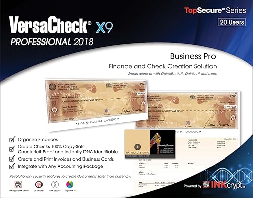 VersaCheck X9 Professional 2018 – 20 Users - Want It All