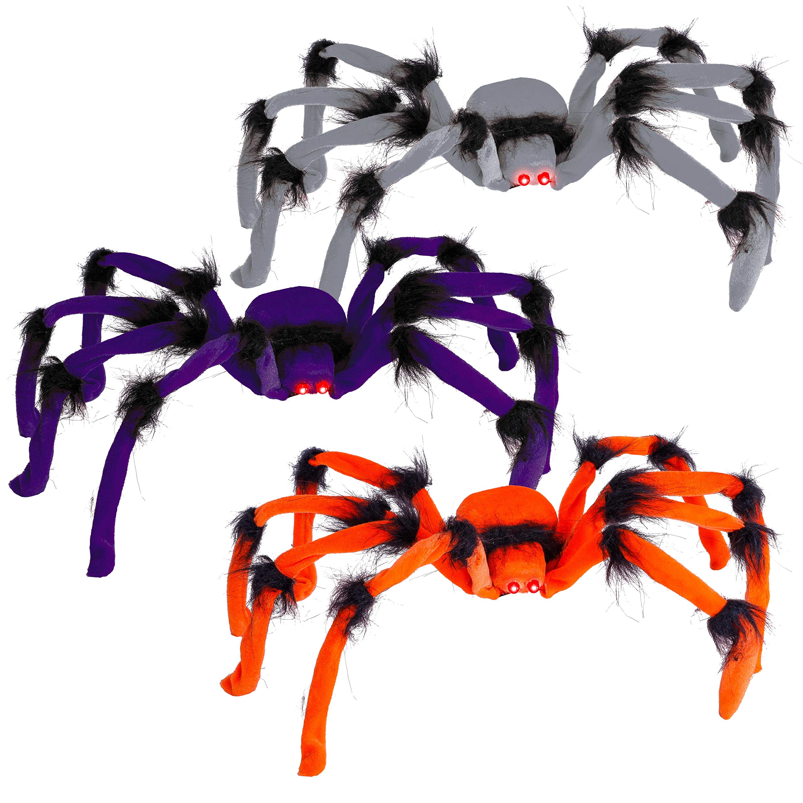Buy Halloween Haunters Set of 3 Large 2 Foot Realistic y Purple, Orange ...