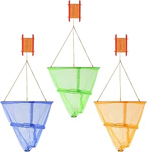 Crab Drop Net Crabbing Net Bait Bag Holder Rope & Hand Line Fun Outdoor ...