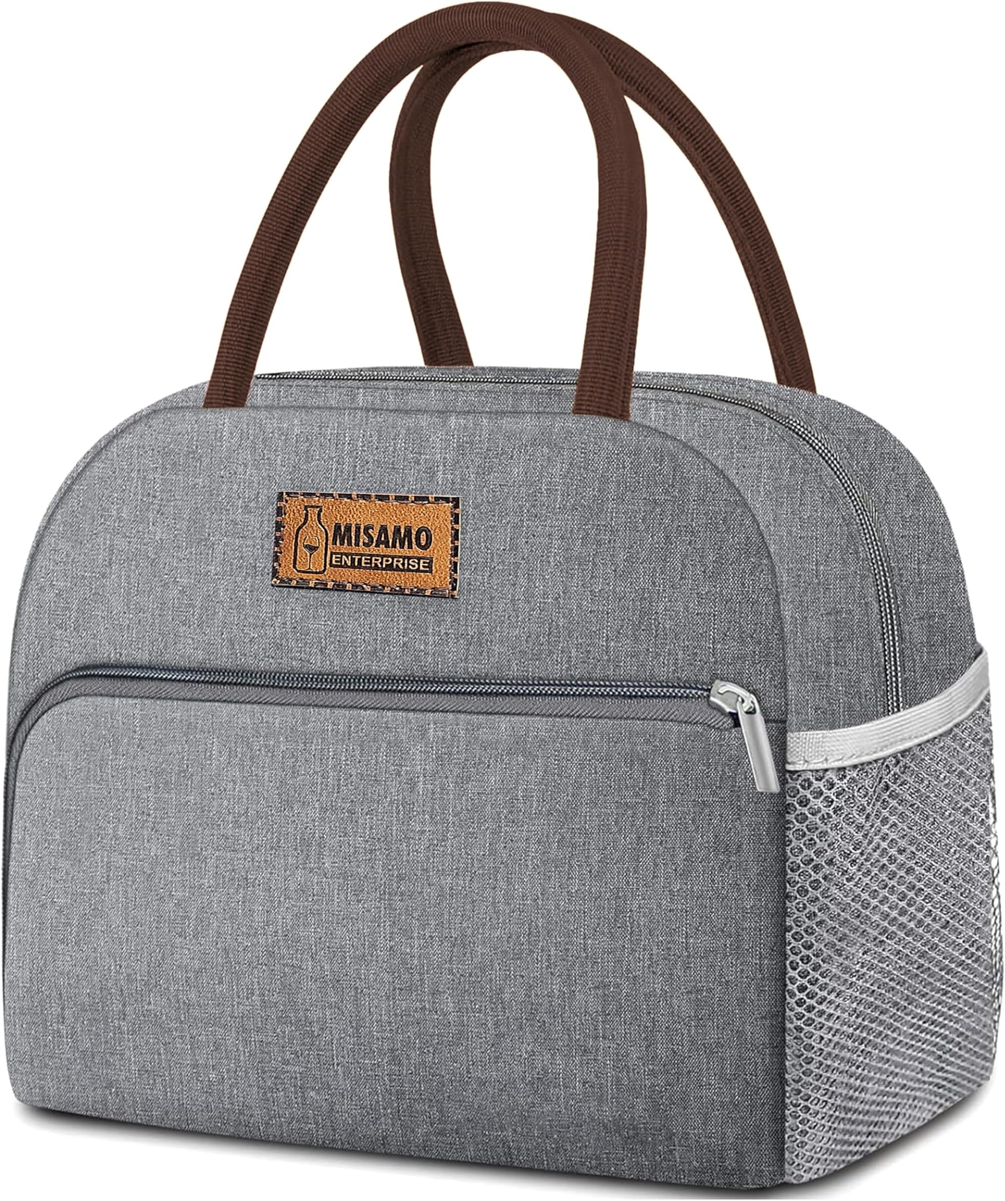 Buy FUOCO Lunch Bag for Women & Men Adult Insulated Lunch Box ...