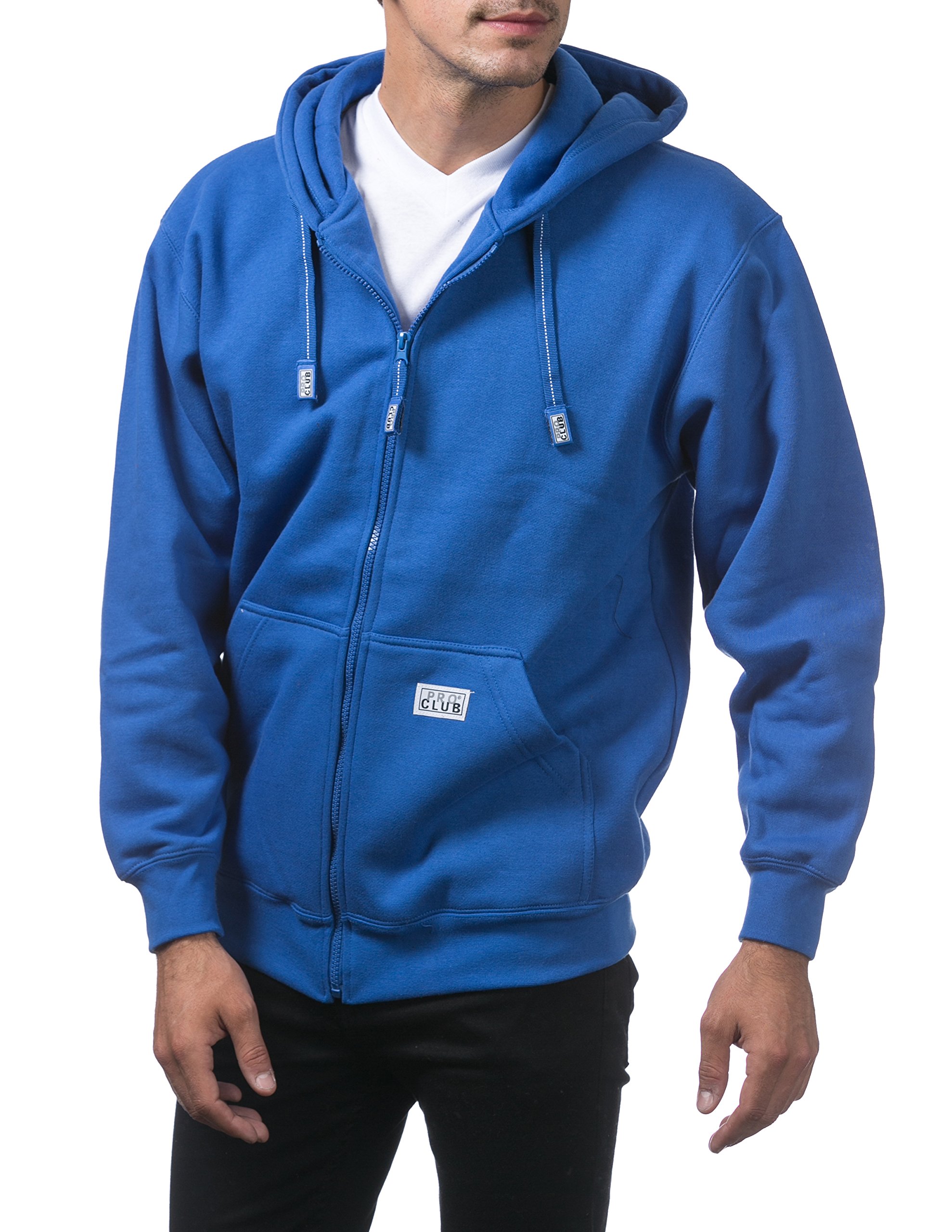 Snapklik.com : Pro Club Mens Heavyweight Full Zip Fleece Hoodie