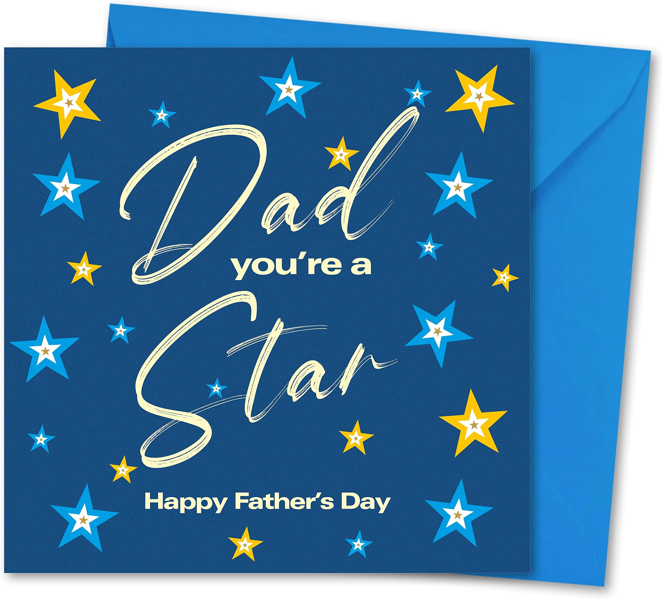 Fathers Day Card. Card for Dad. Dad you're a Star Design with matching ...