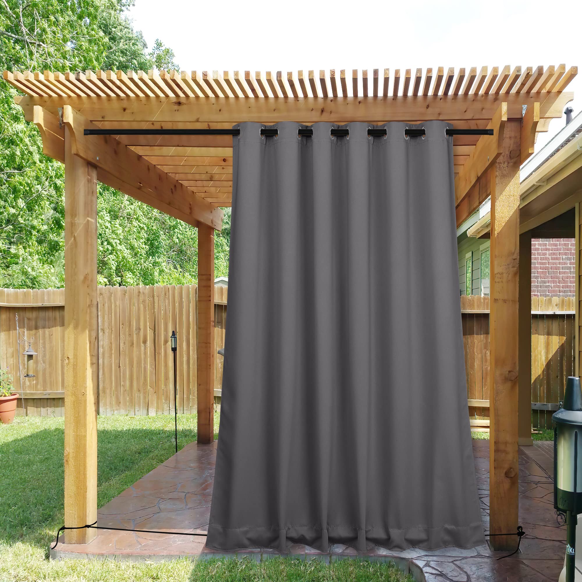 Snapklik.com : NICETOWN 2 Panels Outdoor Curtains For Patio Waterproof ...
