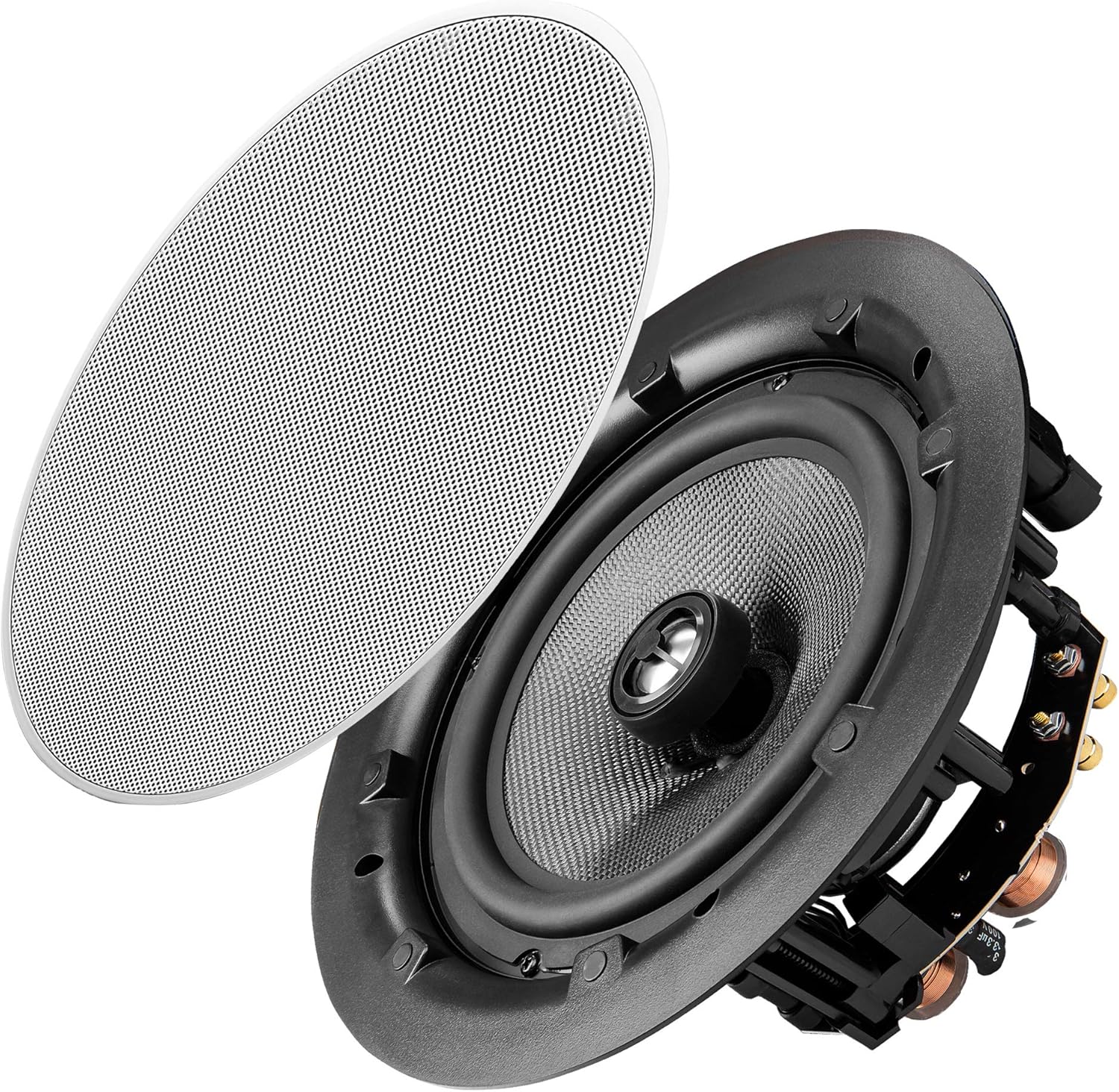 Amazon.com: OSD 8" in Ceiling Speaker Pair 150W, Trimless Magnetic ...