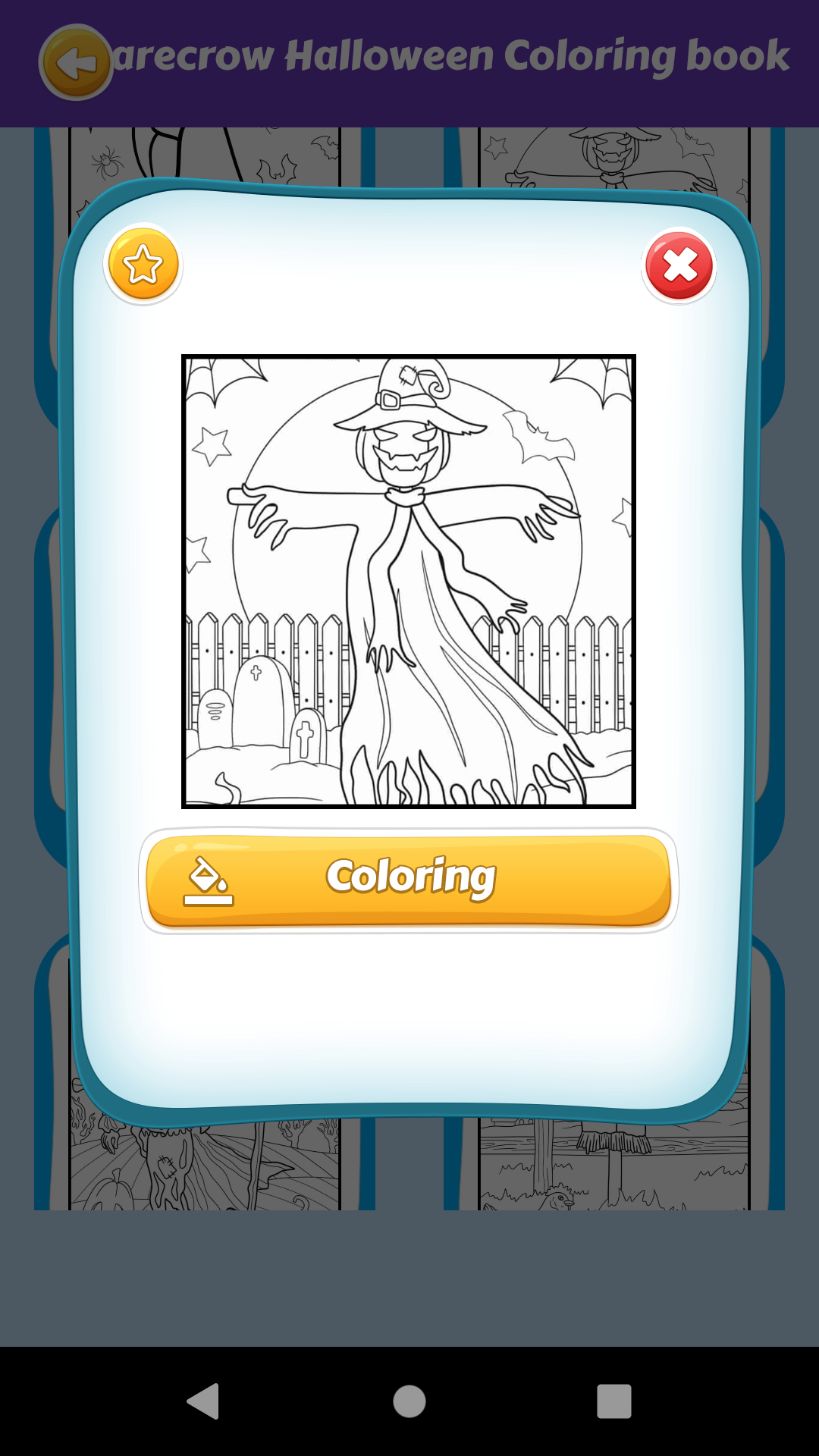 Scarecrow Halloween Coloring book:Amazon.com:Appstore for Android