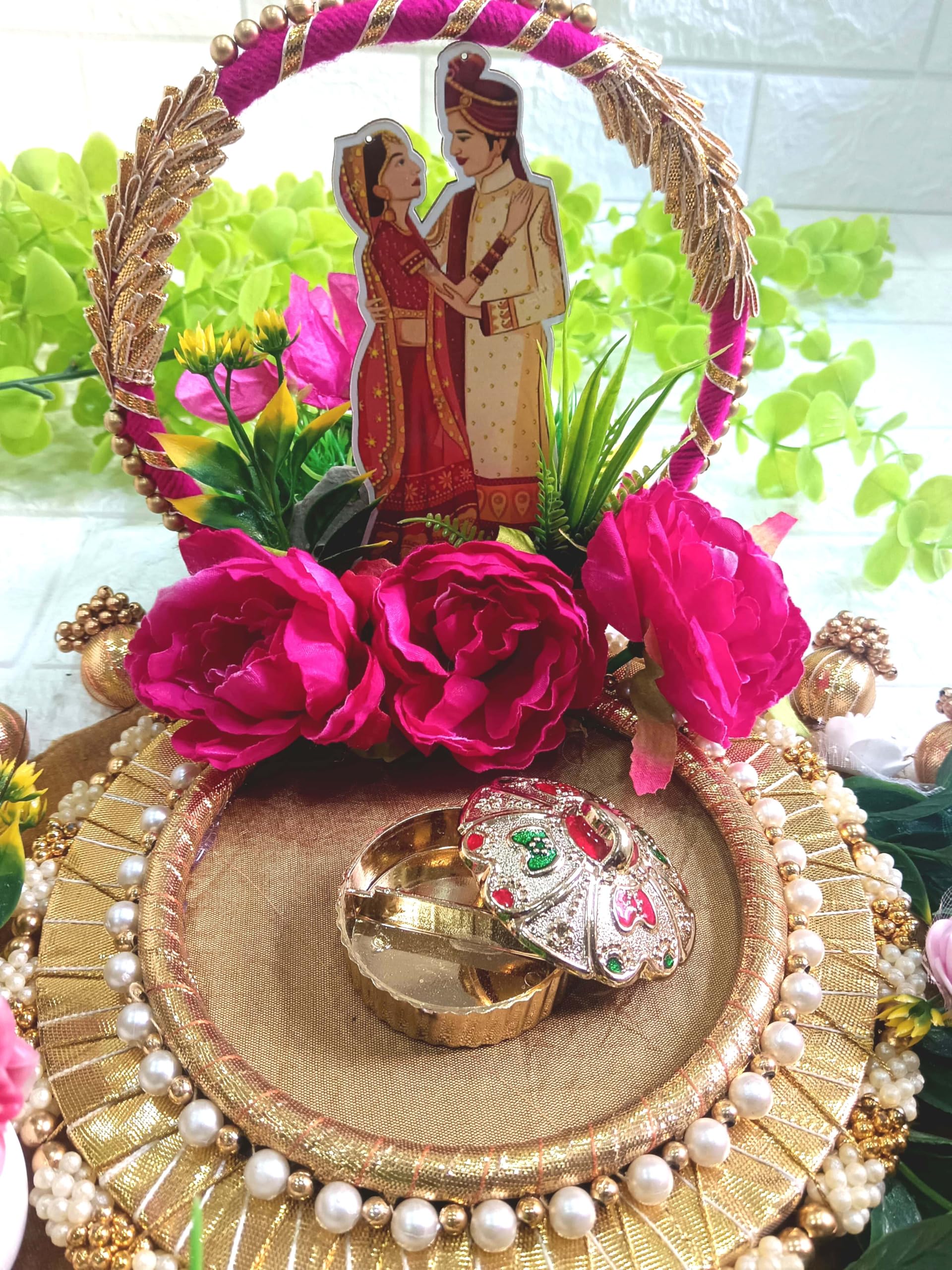 Thali Decoration For Wedding Handcrafted Pooja Thali – Royal Entice