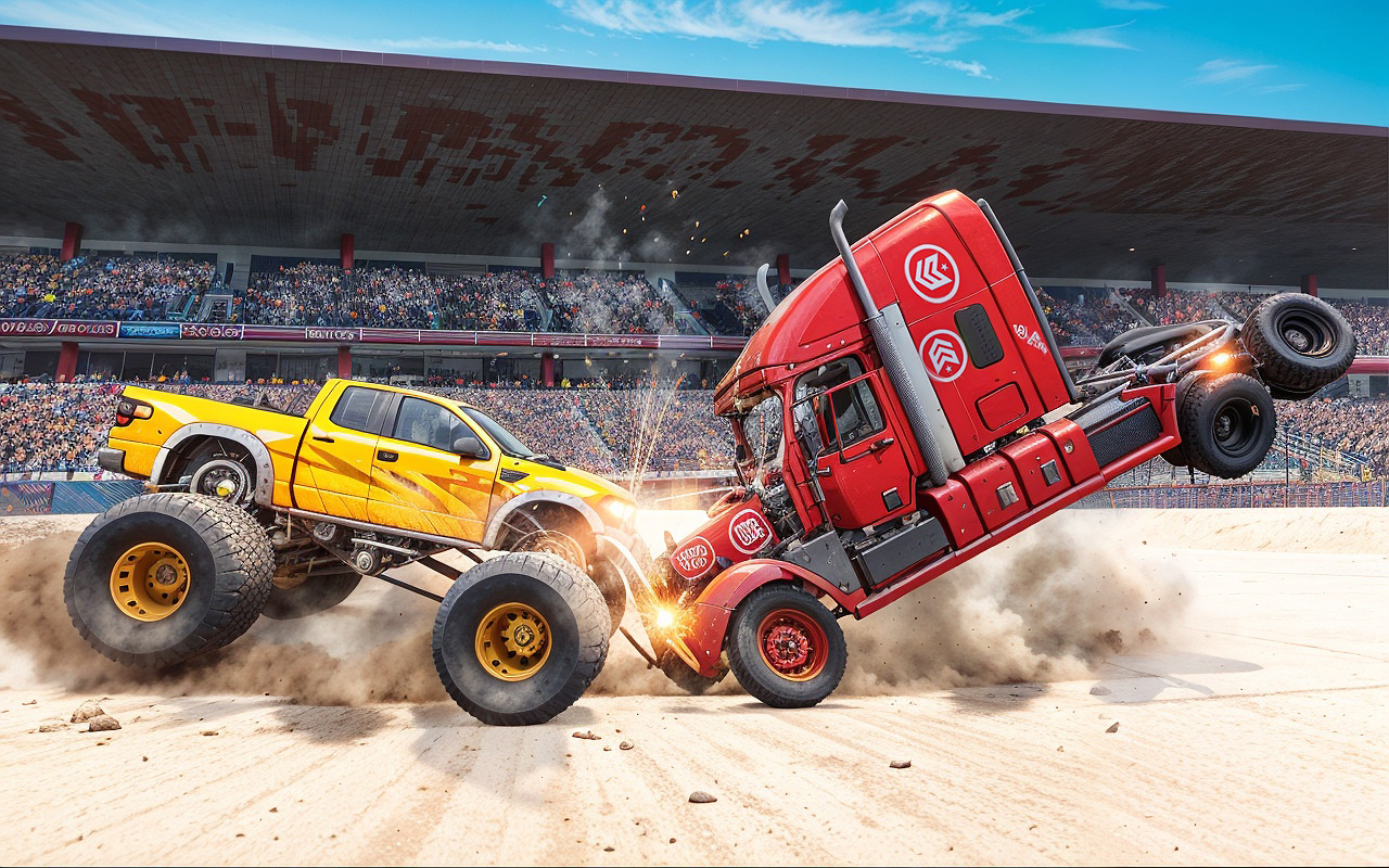 Demolition Derby Car Crash Stunt Game : Extreme Monster Truck ...