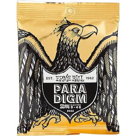 Amazon.com: Ernie Ball Hybrid Slinky Coated Titanium Electric Guitar Strings, 9-46 Gauge (P03122 ...
