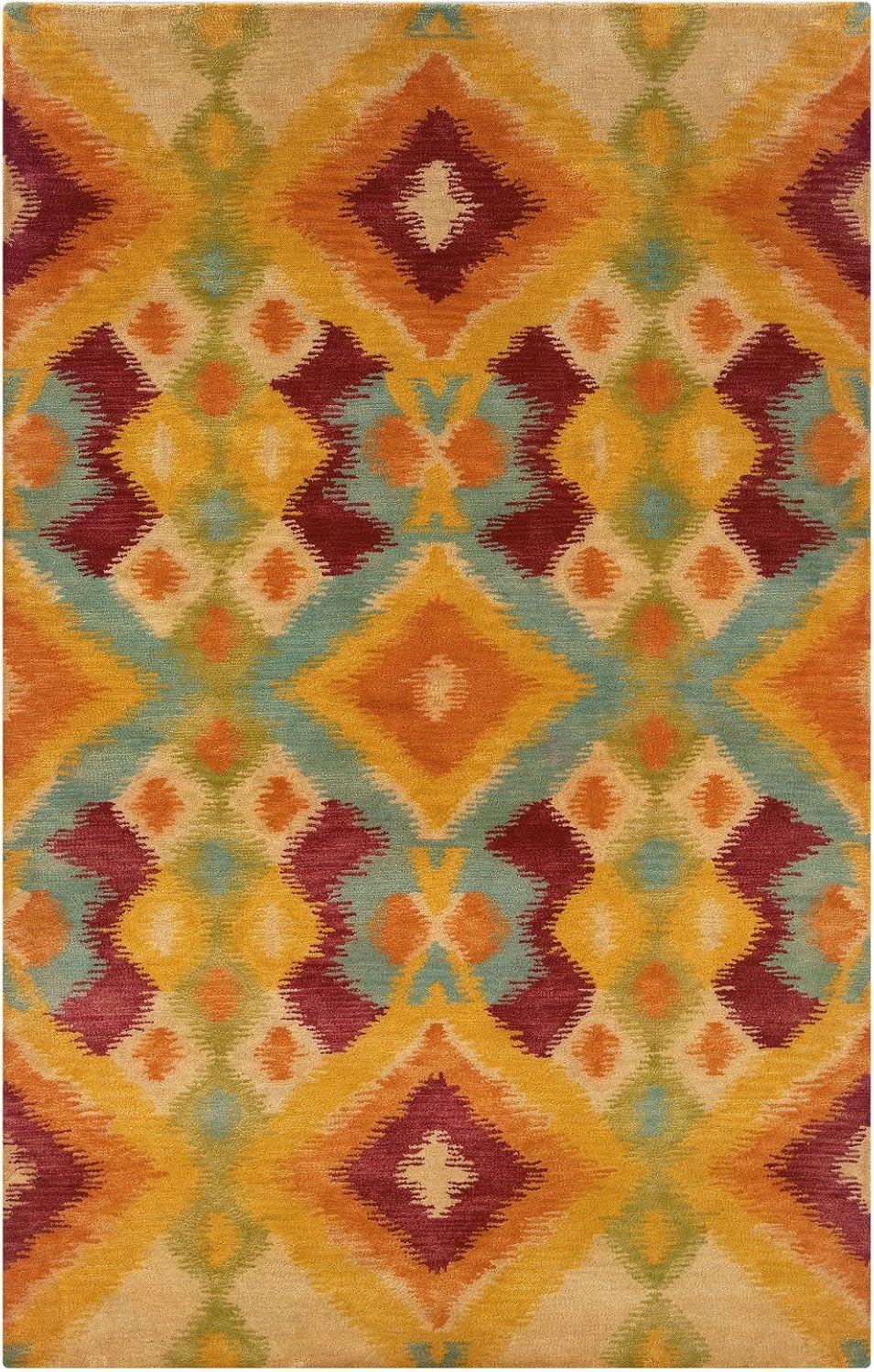 Amazon Trade AM Majestic Abstract Area Rug 5 Feet 3 Inch By 7