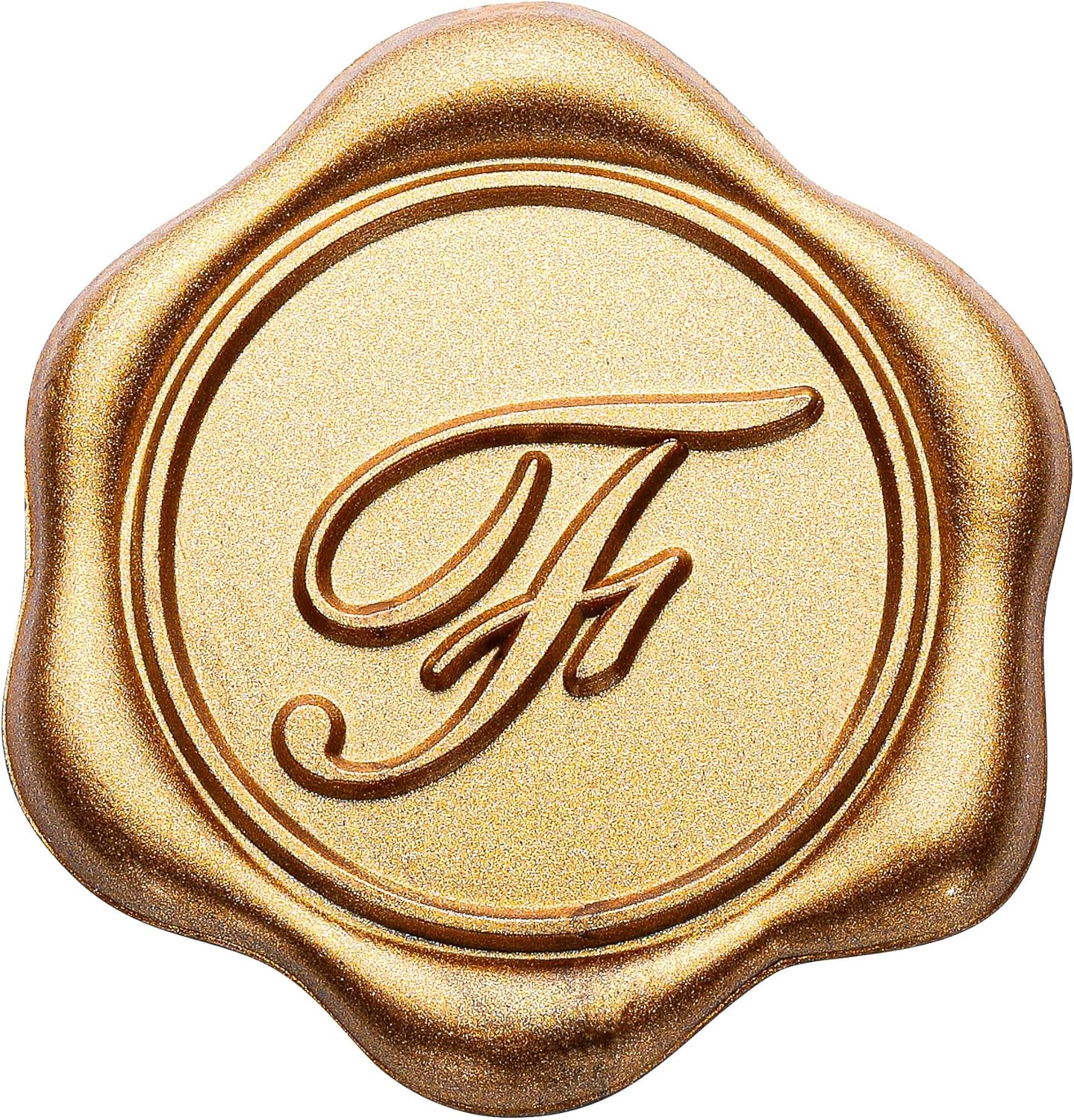 Amazon.com: Yoption Initial F Wax Seal Stickers, 50 Pack Antique Gold ...
