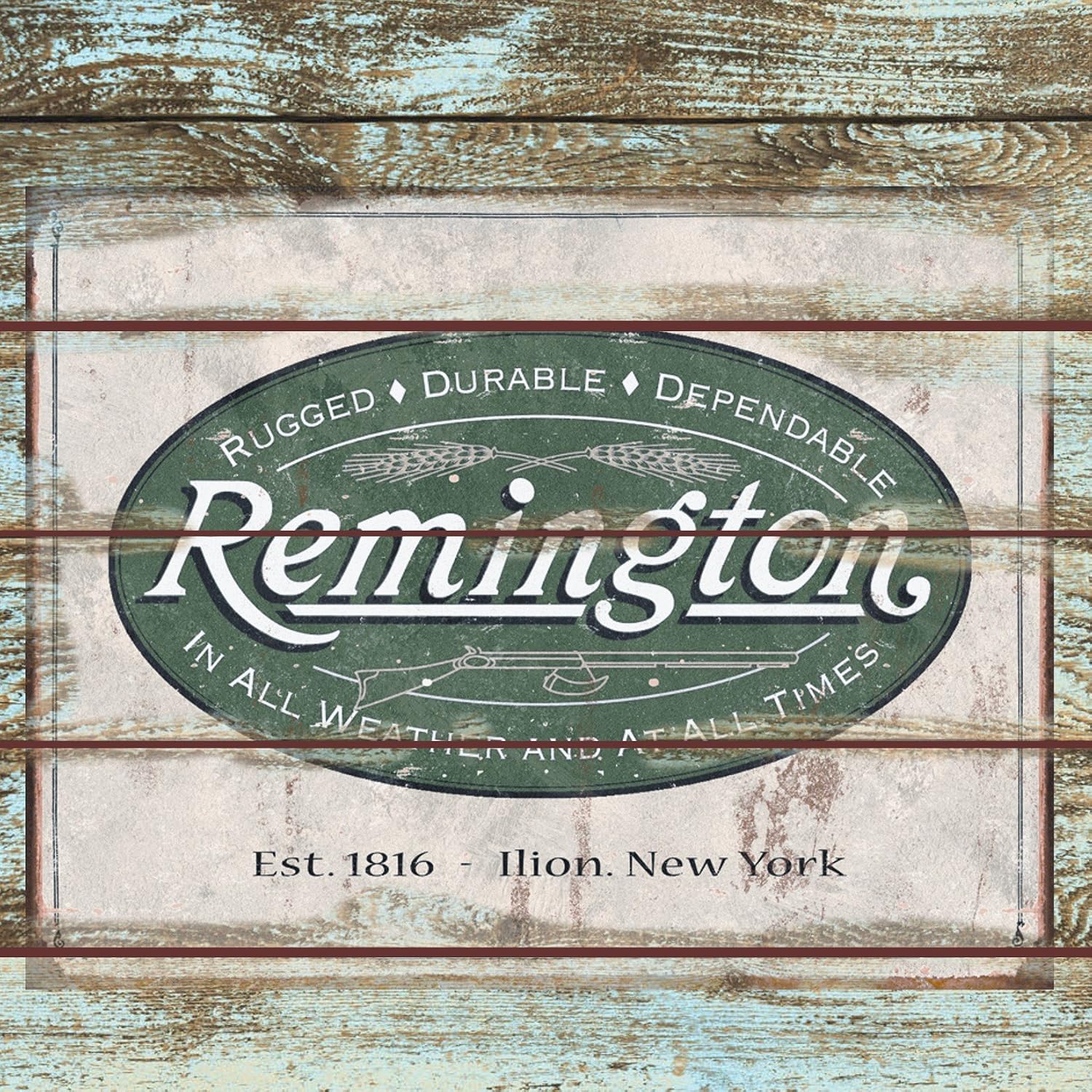 Amazon.com: Old Tin Sign 8" x 8" Remington Classic Vintge Metal Sign ...