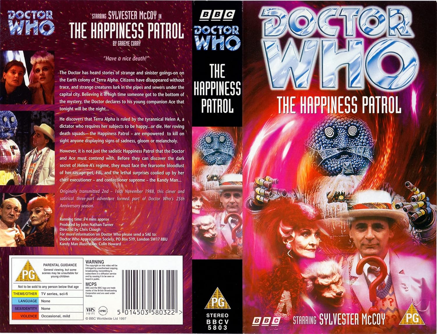 Doctor Who: The Happiness Patrol [VHS] [1988] : Sylvester McCoy, Sophie ...