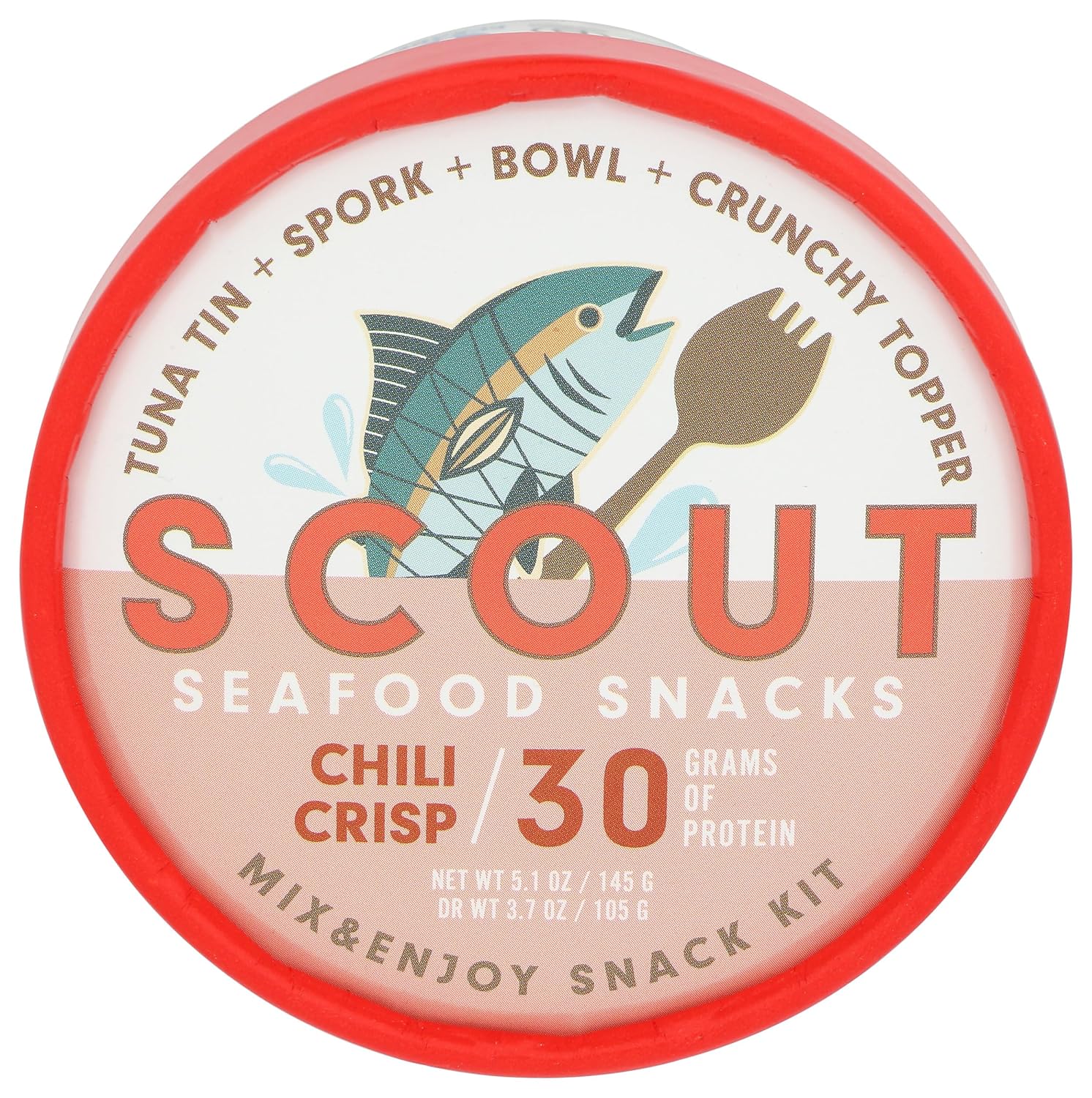 Amazon.com : Scout Chili Crisp Tuna Snack Kit, 4.6 OZ : Grocery ...