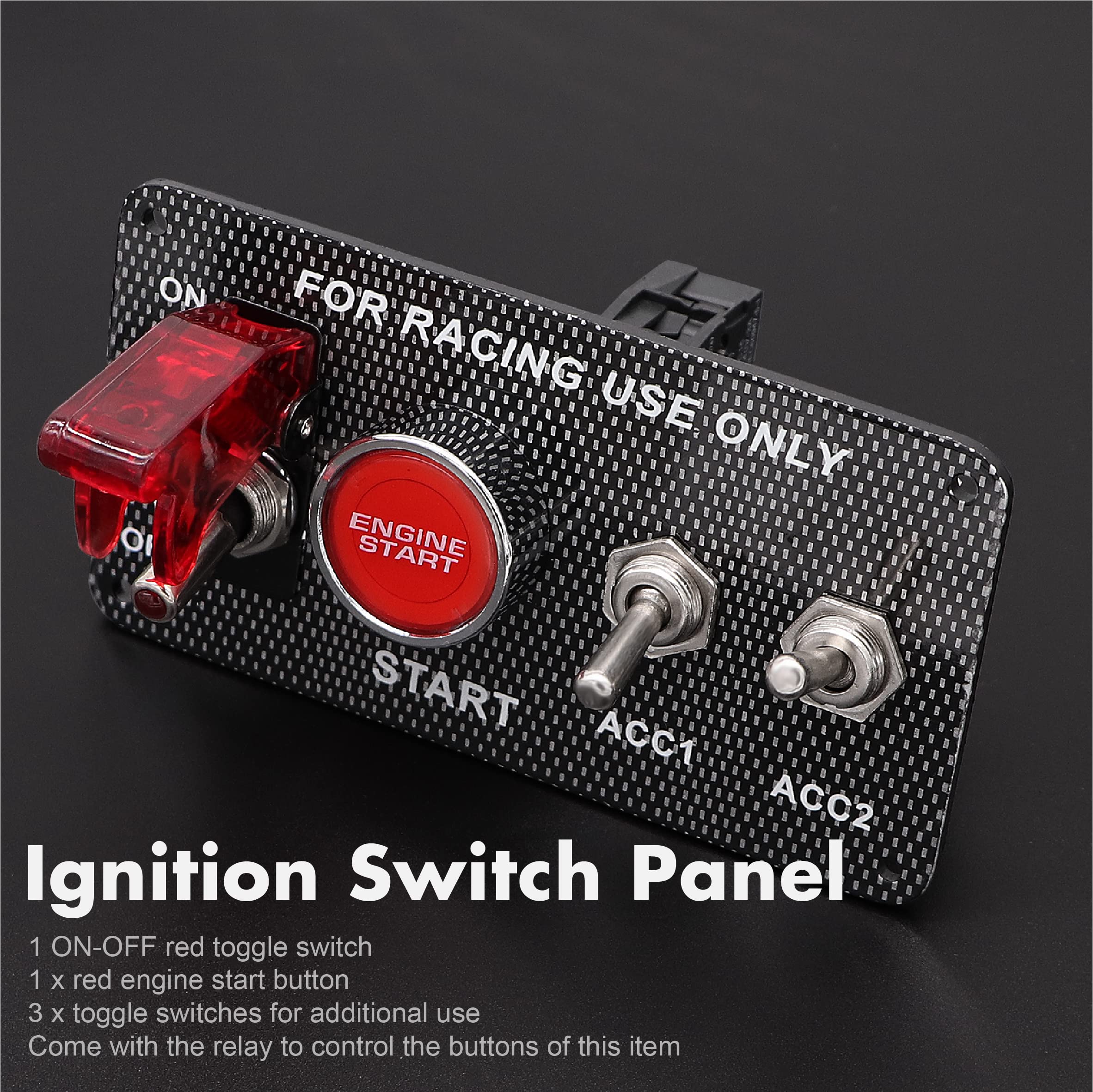 Snapklik.com : Ignition Switch Panel Kit, DC 12V 4 In 1 Car Engine ...