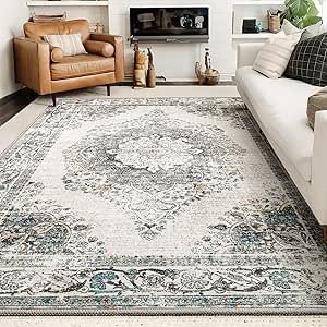 Amazon.com: YesRug 8x10 Area Rugs for Living Room Grey Boho Rug Vintage ...