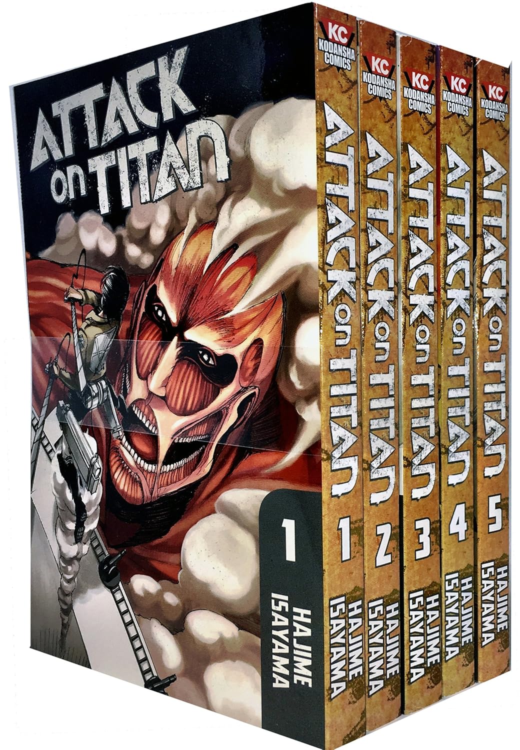 Buy Attack On Titan Volume 1-5 Collection 5 Books Set (Series 1) By ...