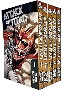 Buy Attack On Titan Volume 1-5 Collection 5 Books Set (Series 1) By ...